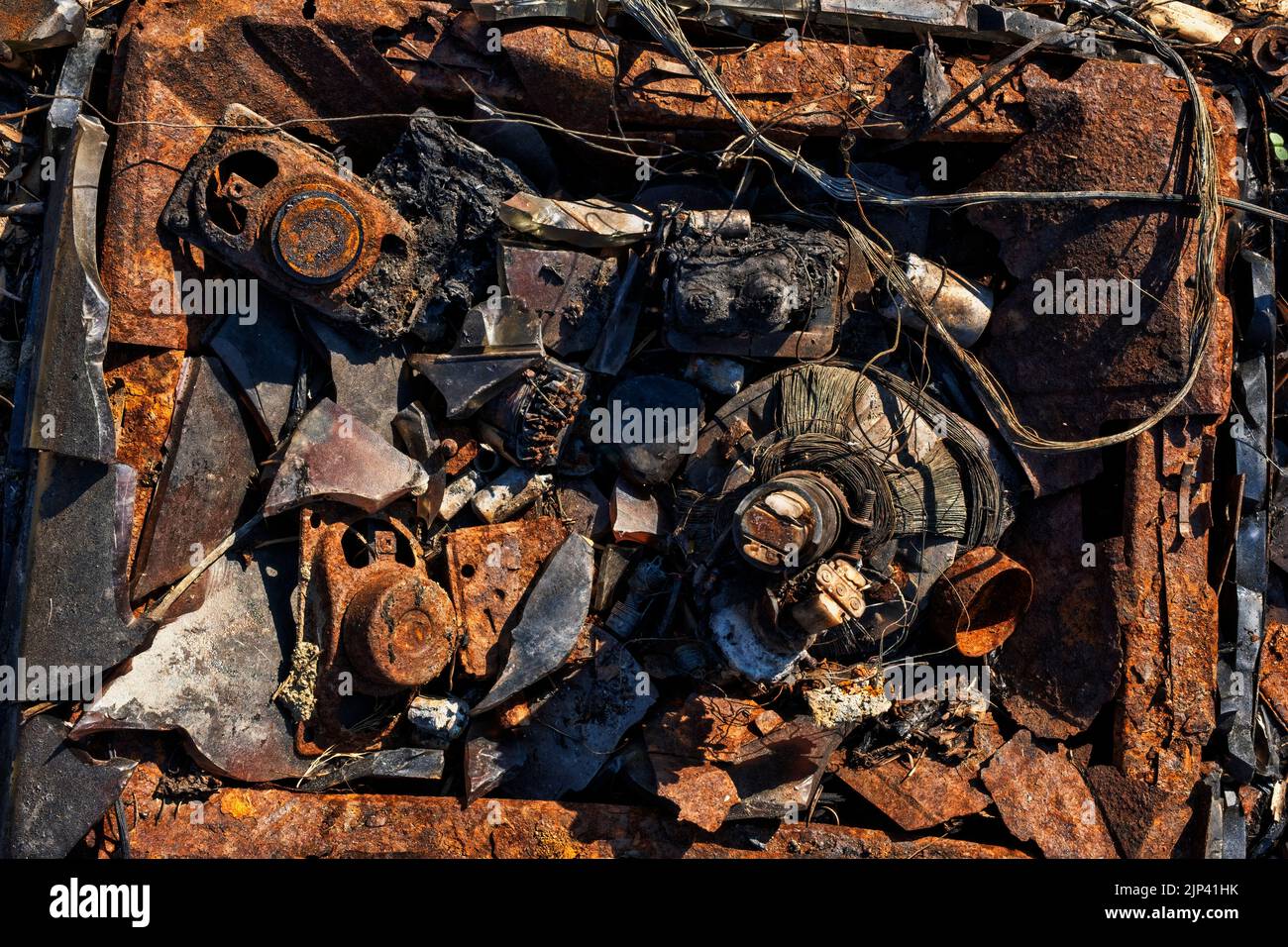 old broken and rusty TV Stock Photo - Alamy