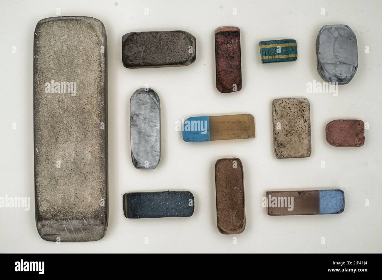 old vintage eraser on old paper Stock Photo - Alamy