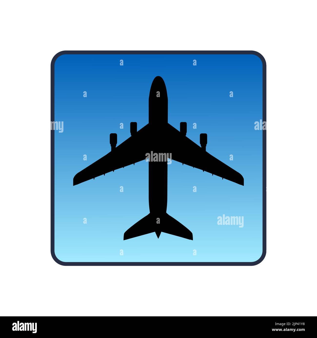 Flying airplane digital art Cut Out Stock Images & Pictures - Alamy
