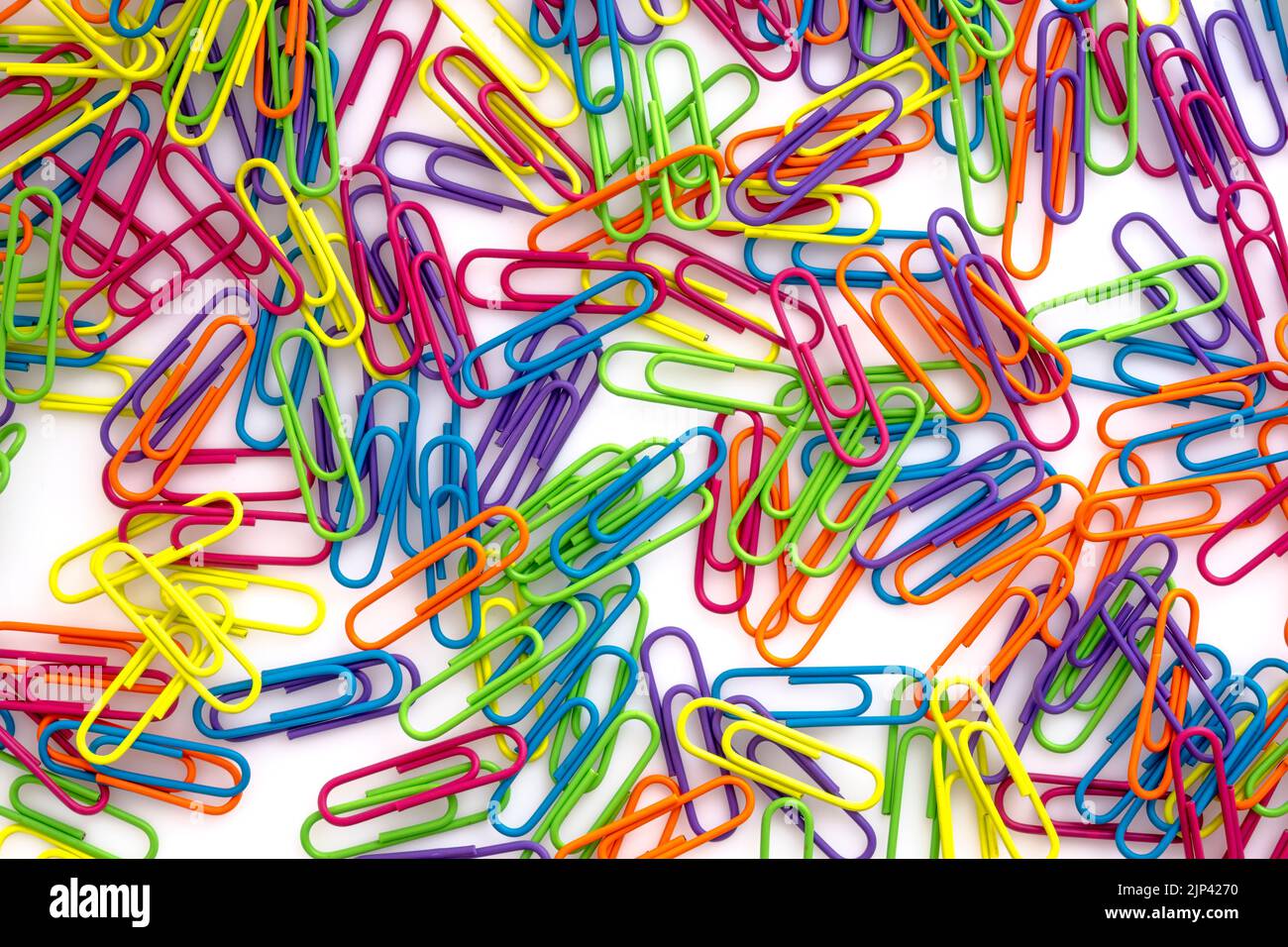 Set of multi-coloured writing paper clips Stock Photo - Alamy