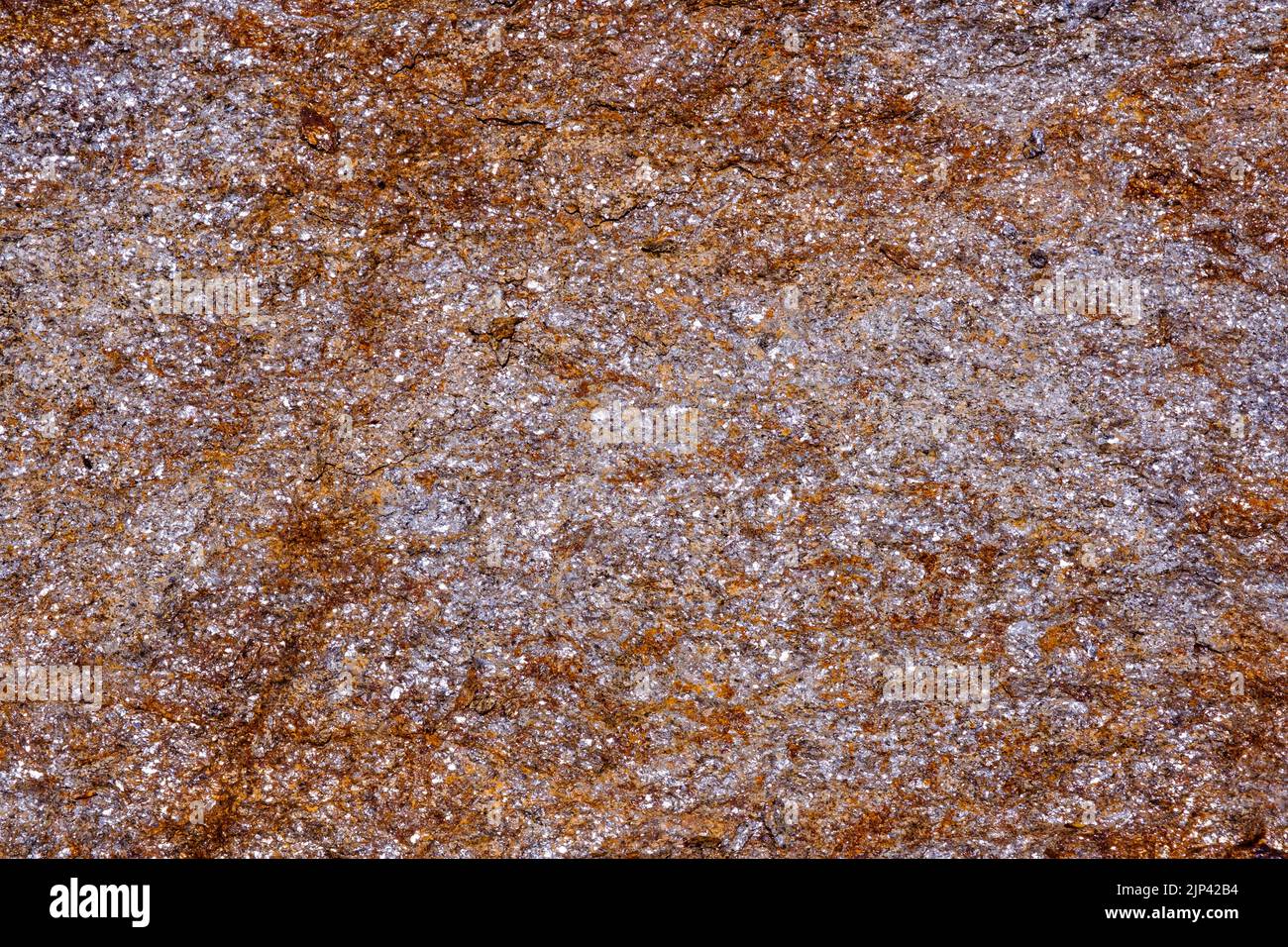 stone with iron ore and quartz Stock Photo - Alamy