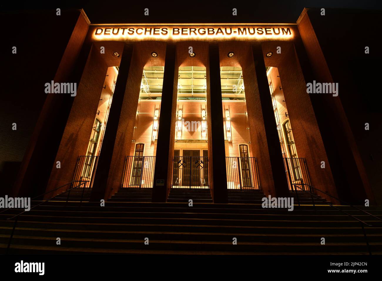 The entrance of the German Mining Museum in Bochum Stock Photo - Alamy