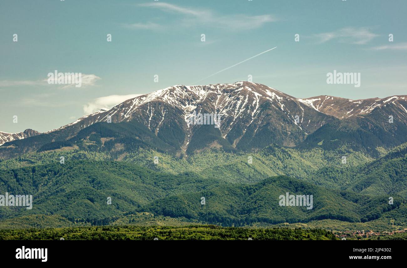 view of the famous Romanian mountains Fagaras Stock Photo - Alamy