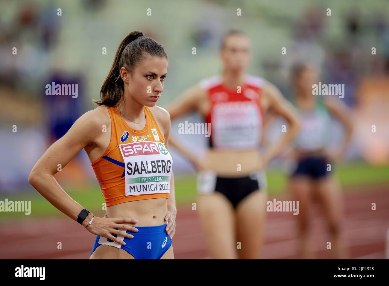 MUNCHEN - Eveline Saalberg in the 400 meters section of the Athletics ...