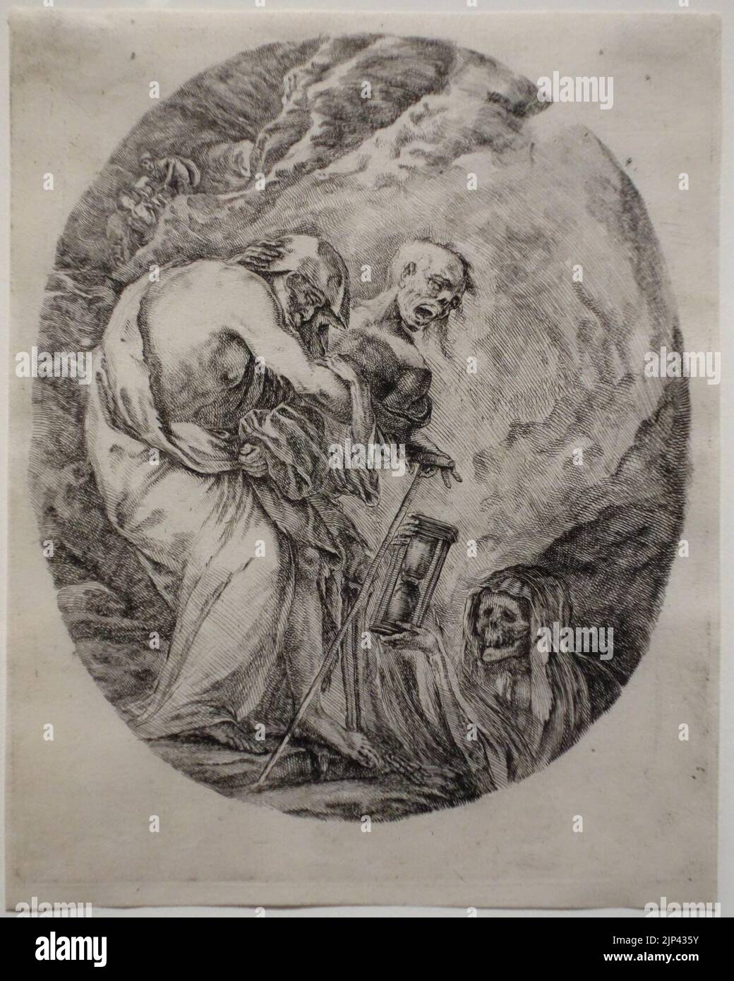 The Five Deaths - Death Taking an Old Man to a Tomb, by Stefano Della ...