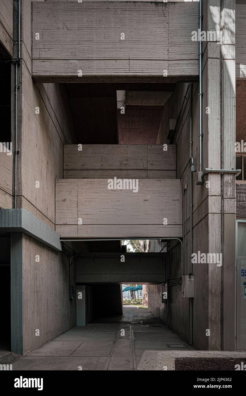 modern concrete architecture cement building brutalist , stairs of an ...