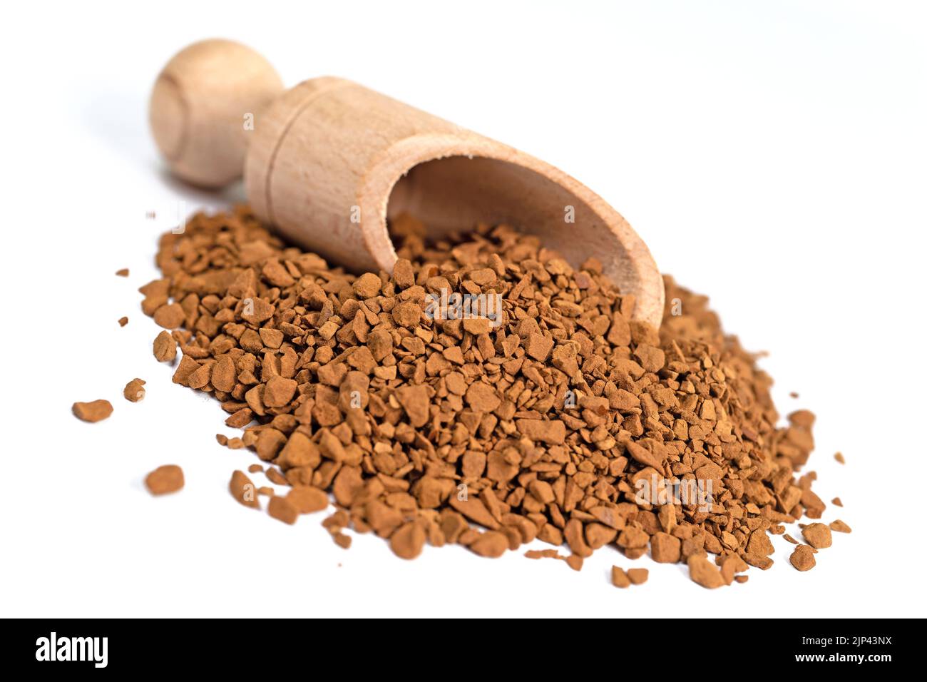 Instant coffee against white background Stock Photo - Alamy