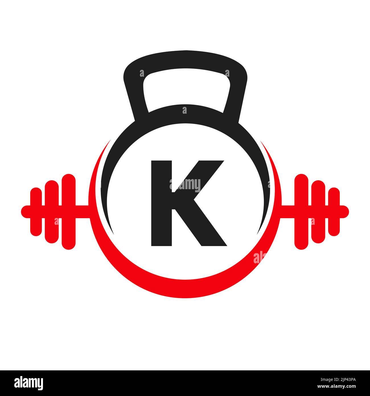 Letter K Fitness Logo Design . Sport Gym Logo Icon Design Vector ...