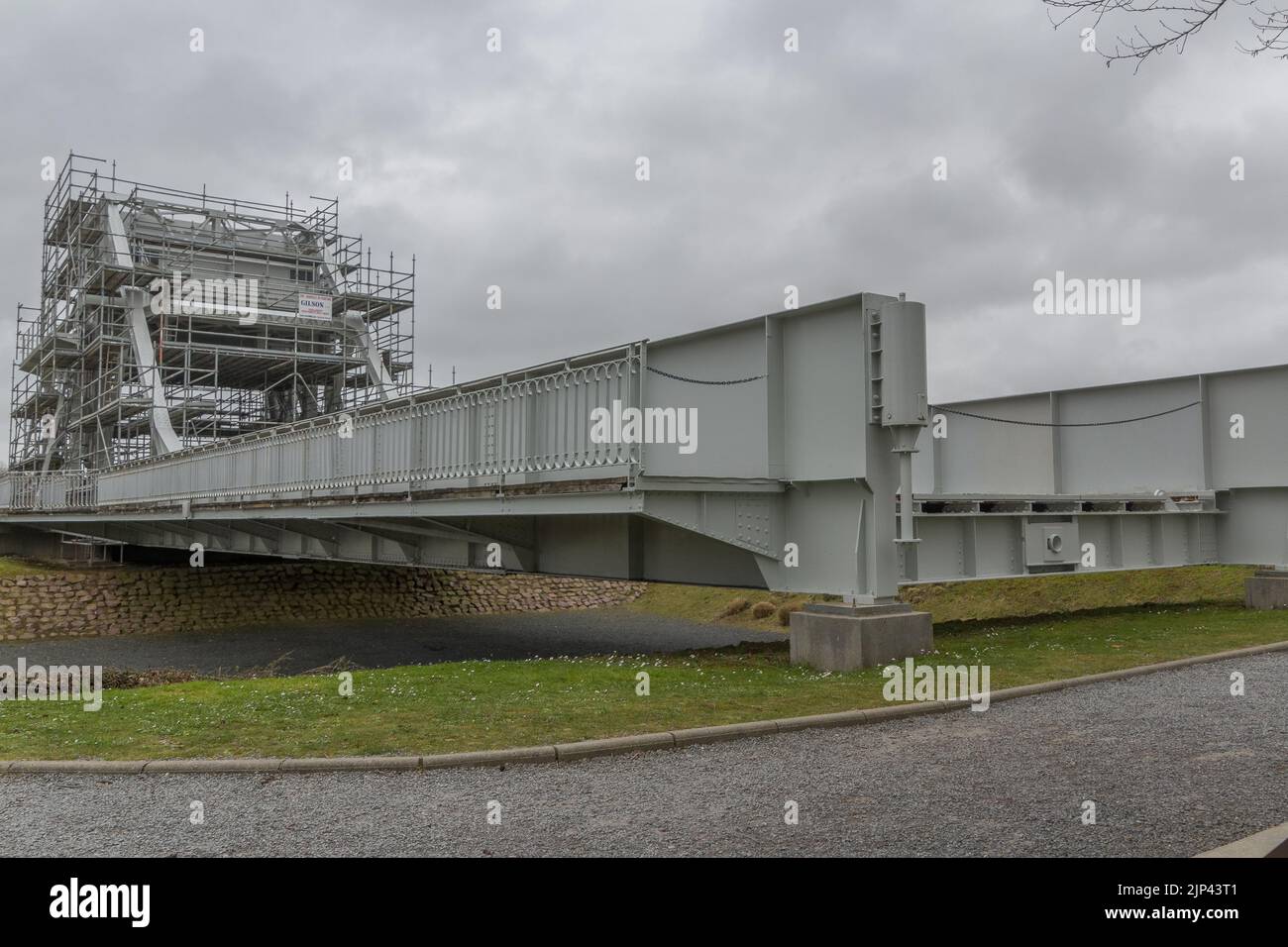 Pegasus bridge memorial in Museum at Ranville in Lower Normandy Stock ...