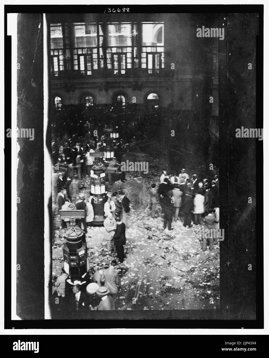 The floor of the New York Stock Exchange, secretly shot with a camera ...