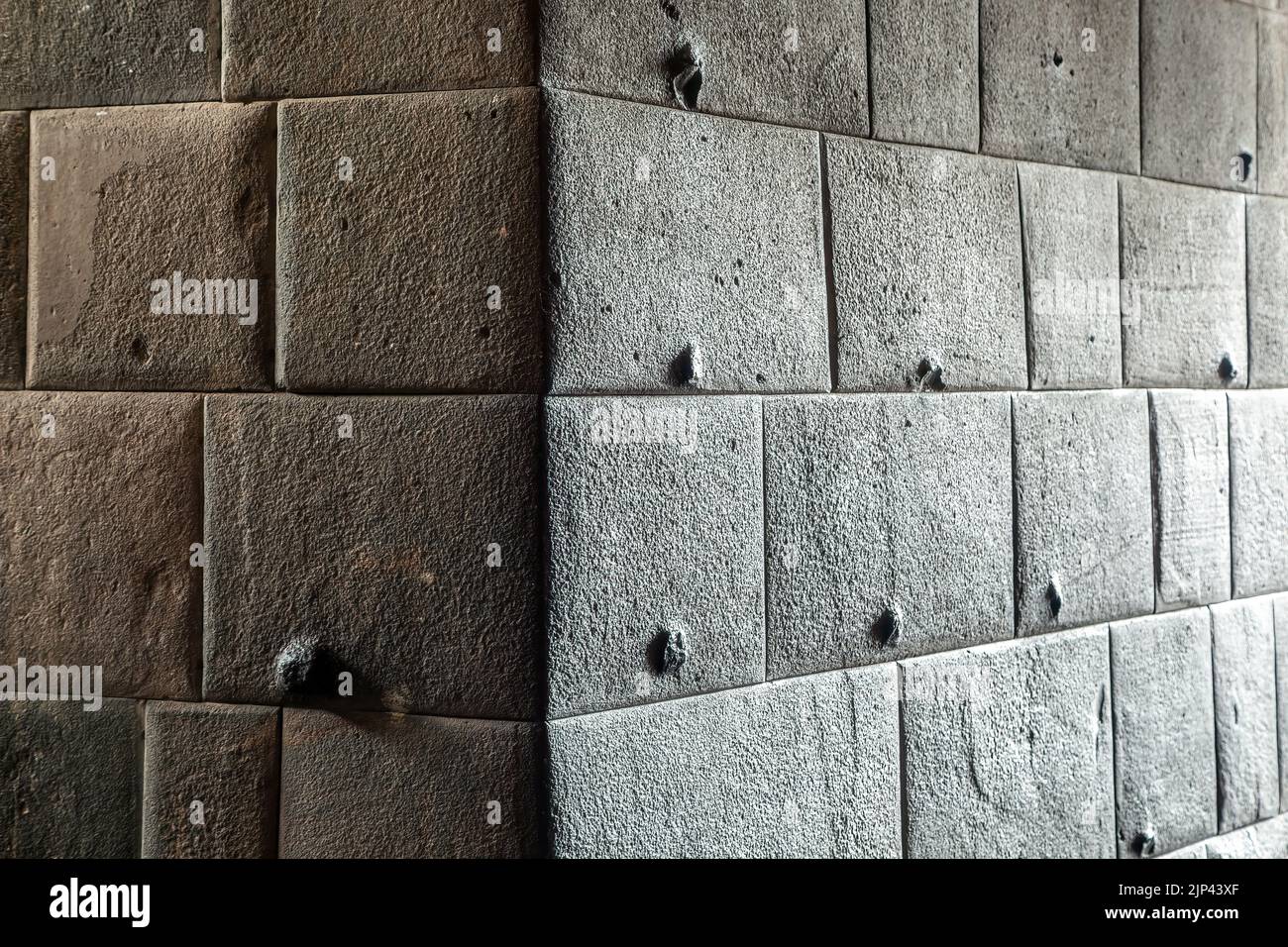 Inca walls with leverage knobs, Coricancha, Convento de Santo Domingo ...