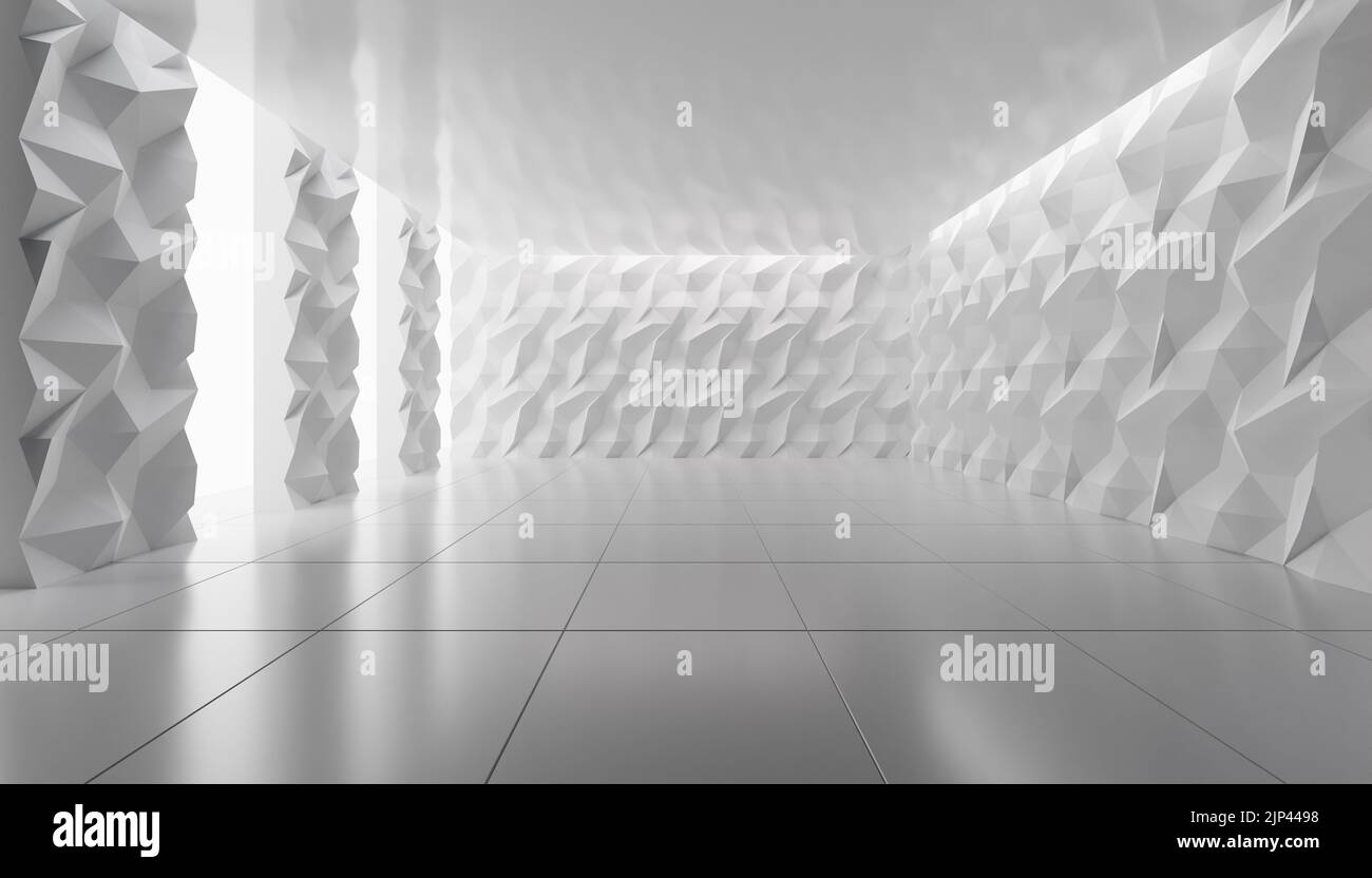 3d render spacious black white hi-res stock photography and images - Alamy