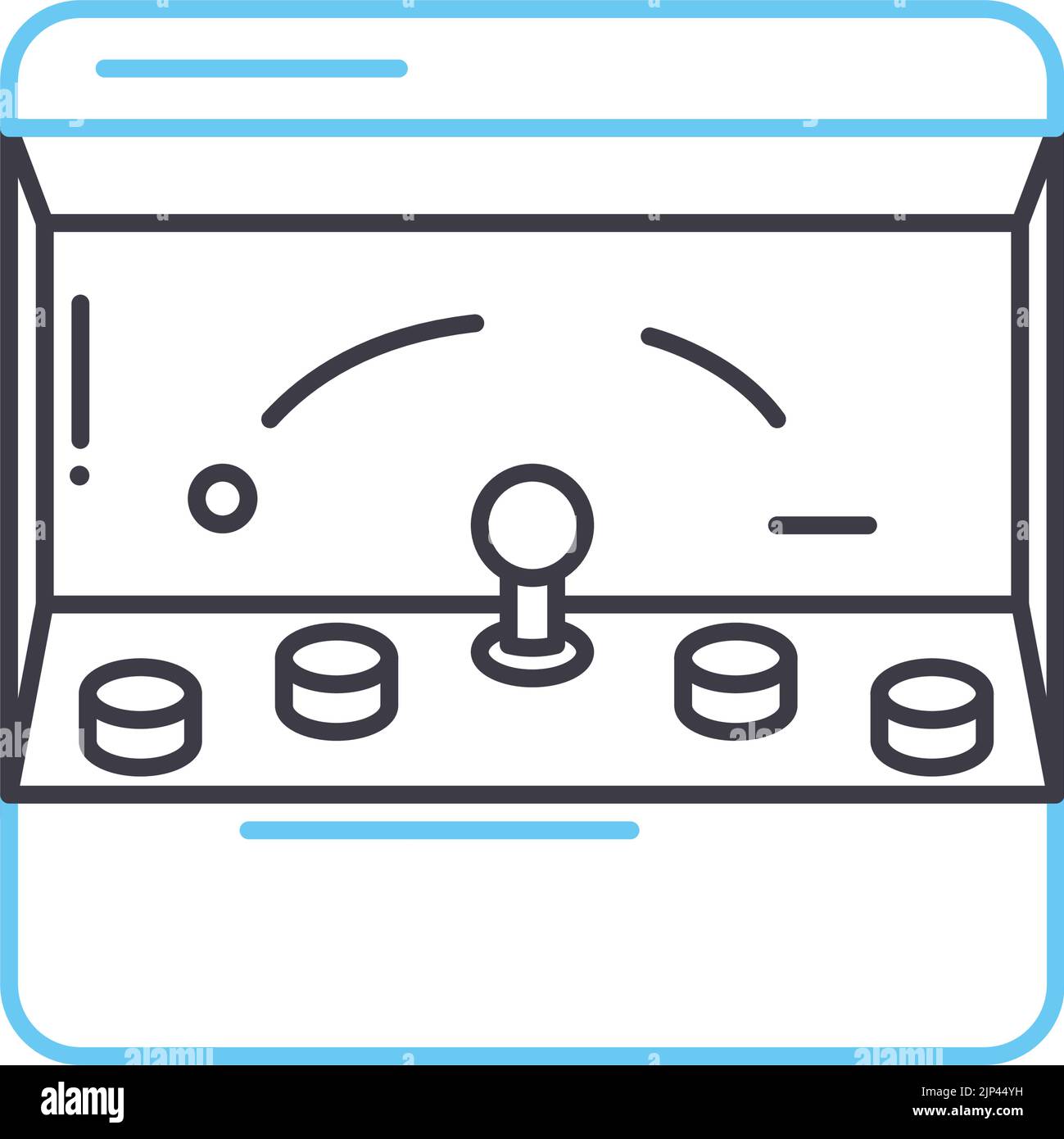 Cartoon joystick controller retro game hi-res stock photography and ...