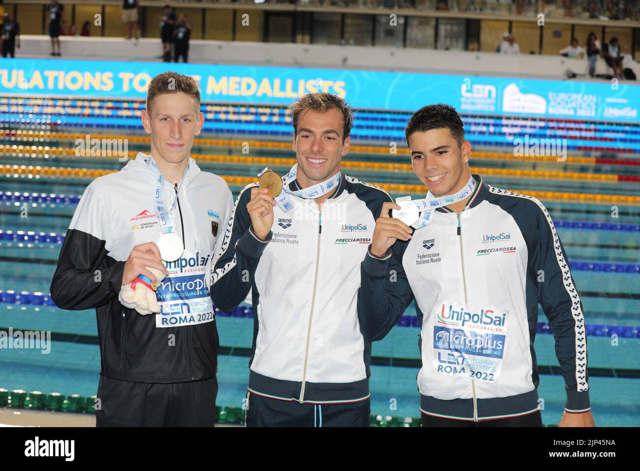 Rome, Italy. 13th Aug, 2022. In this picture: podium of 800 meters ...