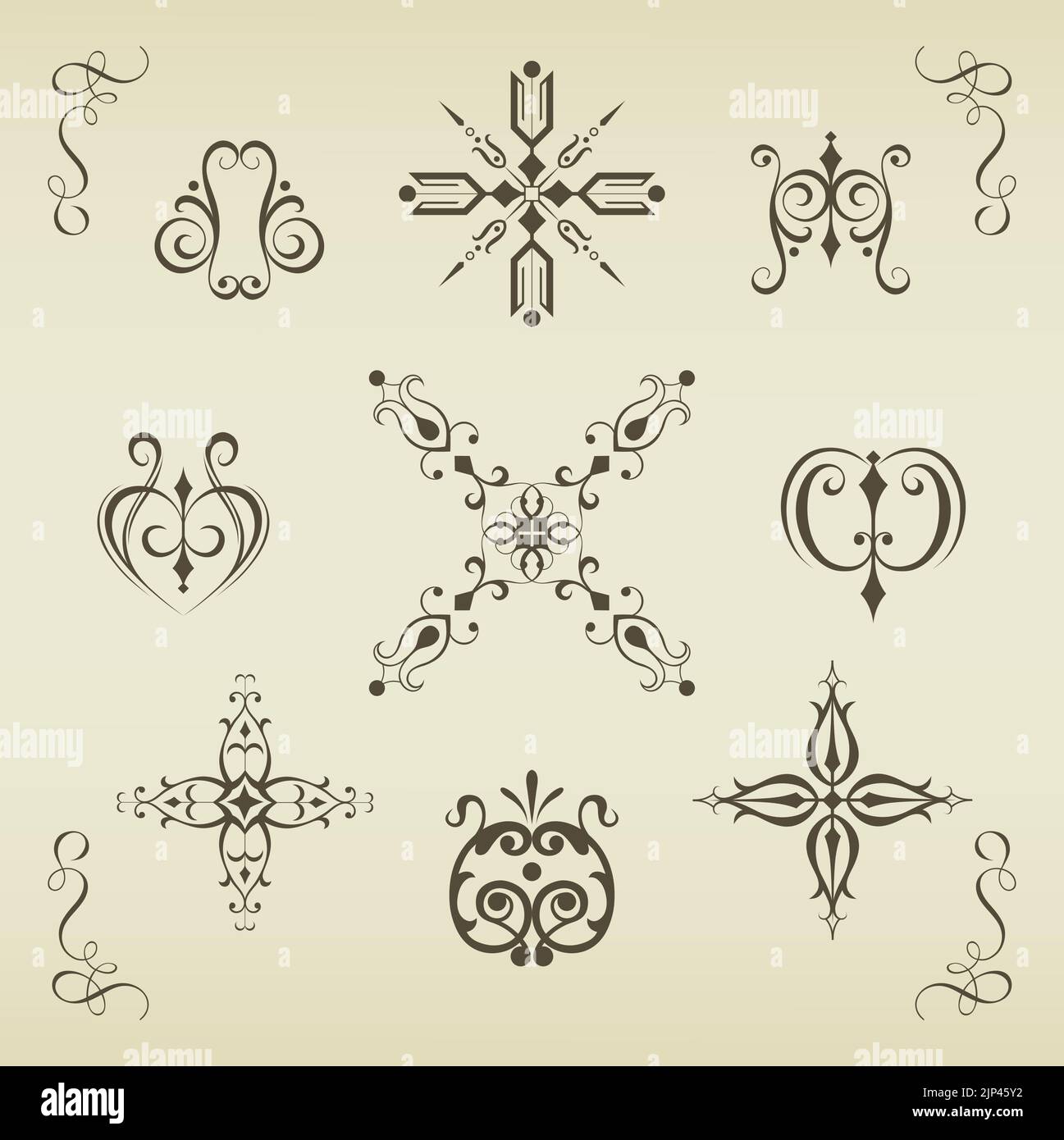 Vector set design elements Stock Vector Image & Art - Alamy