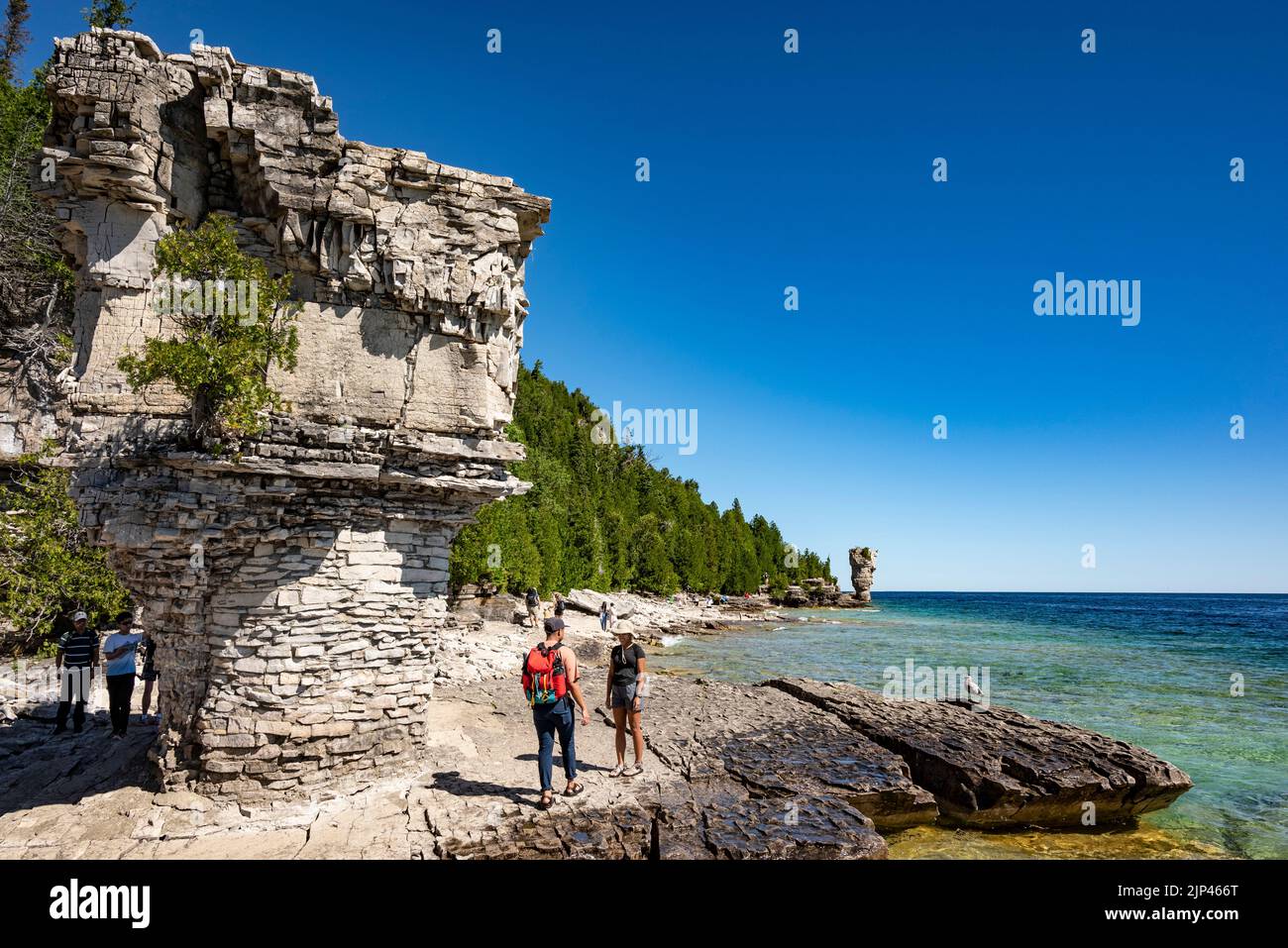 Flower pot island Ontario Canada Stock Photo - Alamy