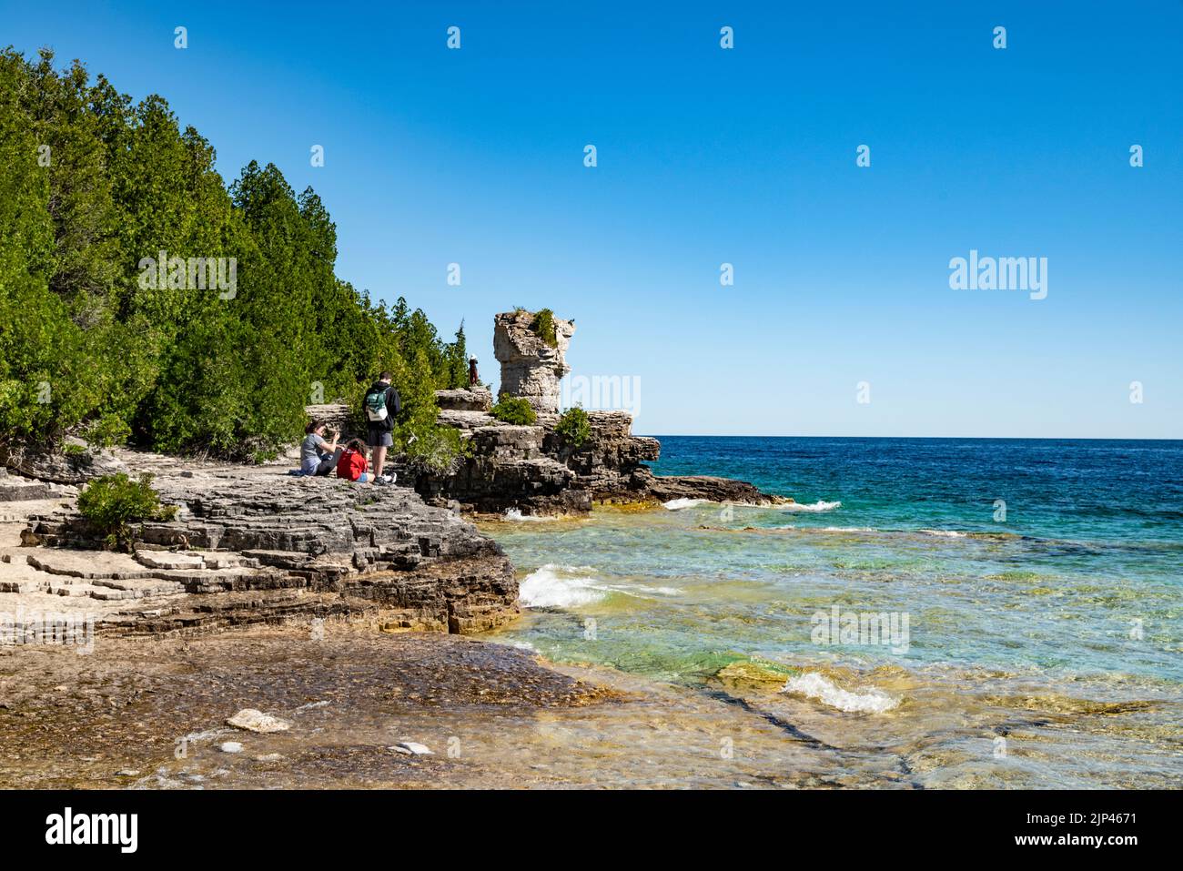 Flower pot island Ontario Canada Stock Photo - Alamy
