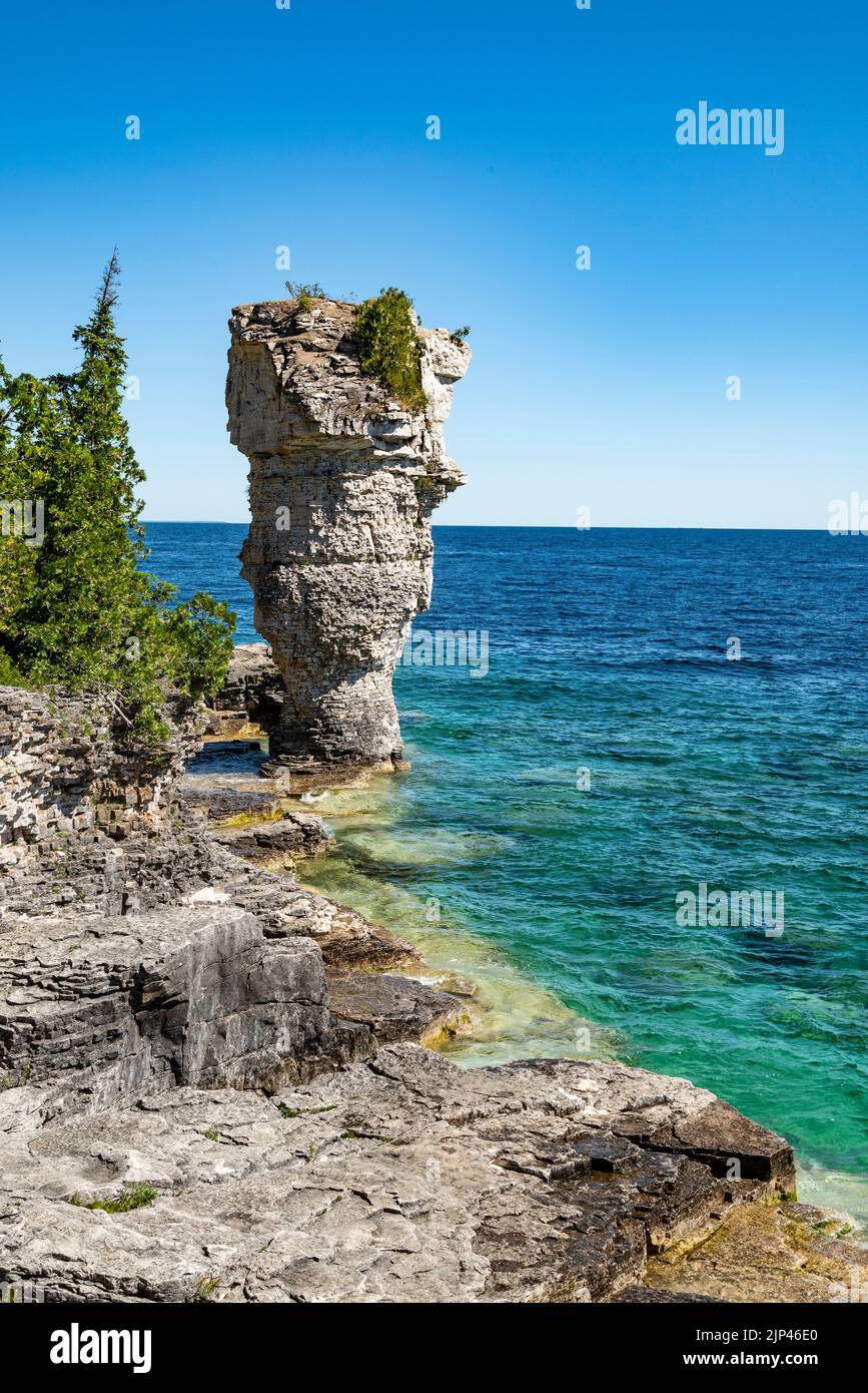 Flower Pot Island Tobermory Ontario Canada Stock Photo - Alamy