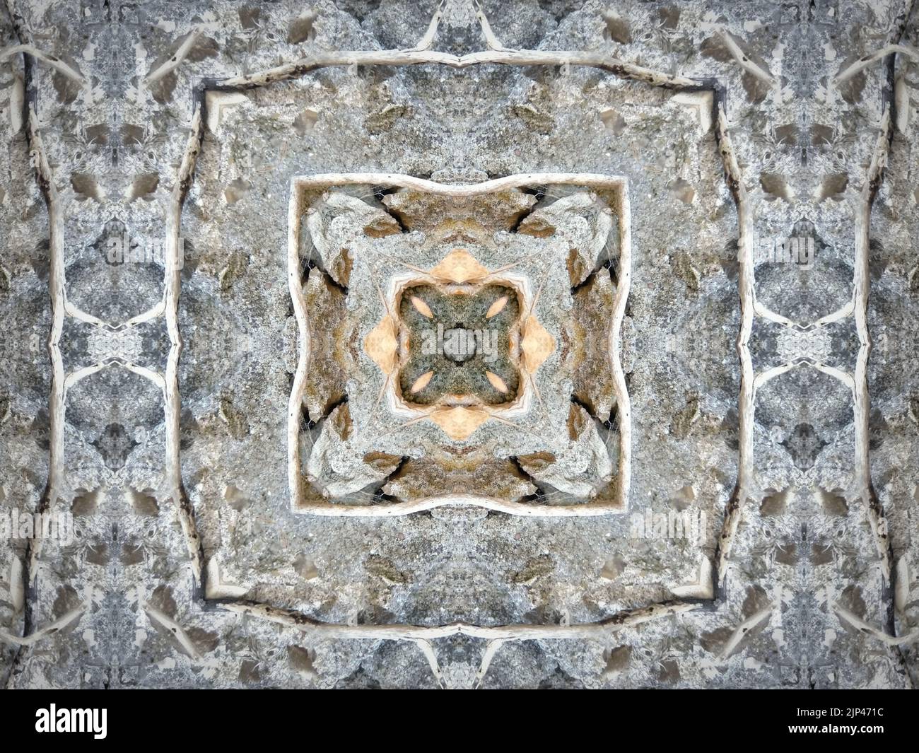 A beautiful symmetrical pattern formed by overlapping and intersecting ...