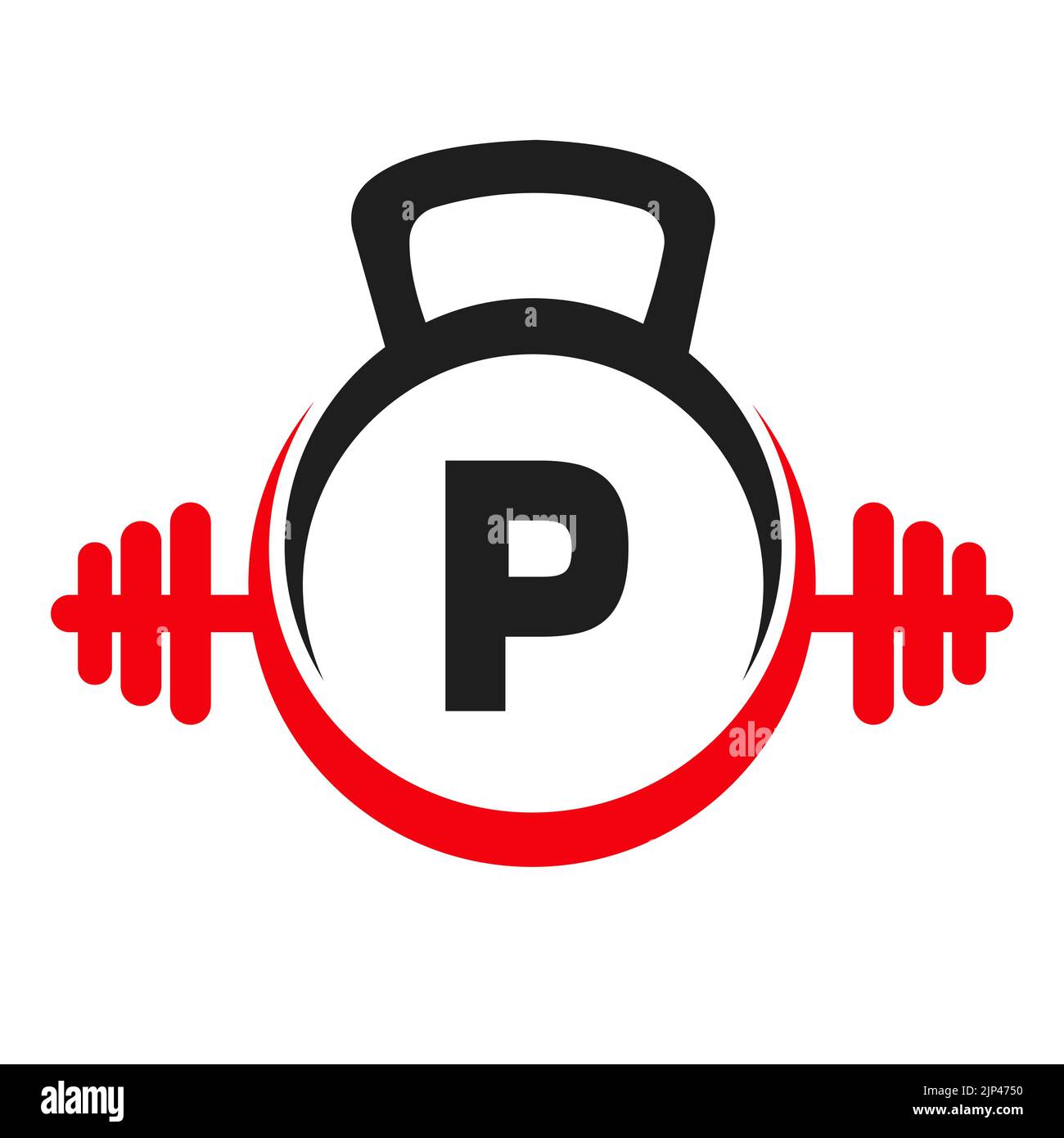 Gym vector logo design template Cut Out Stock Images & Pictures - Alamy