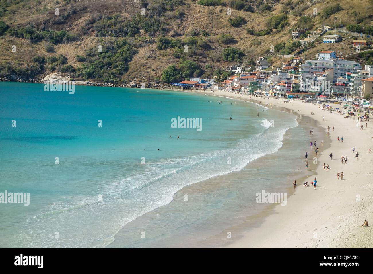 breathtaking view of Prainha beach in Arraial do Cabo, Brazil, at sunny ...