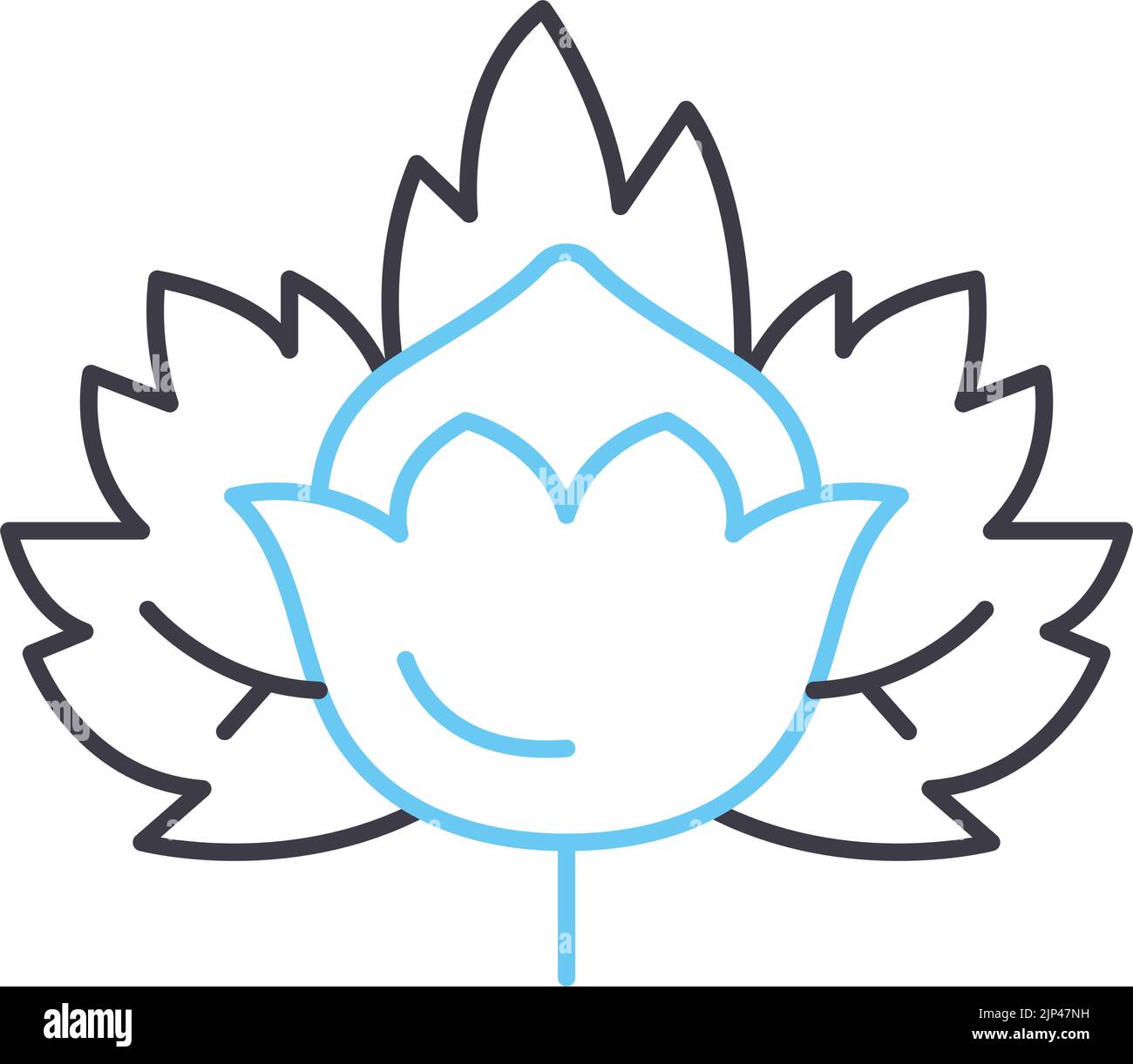 acorn line icon, outline symbol, vector illustration, concept sign ...