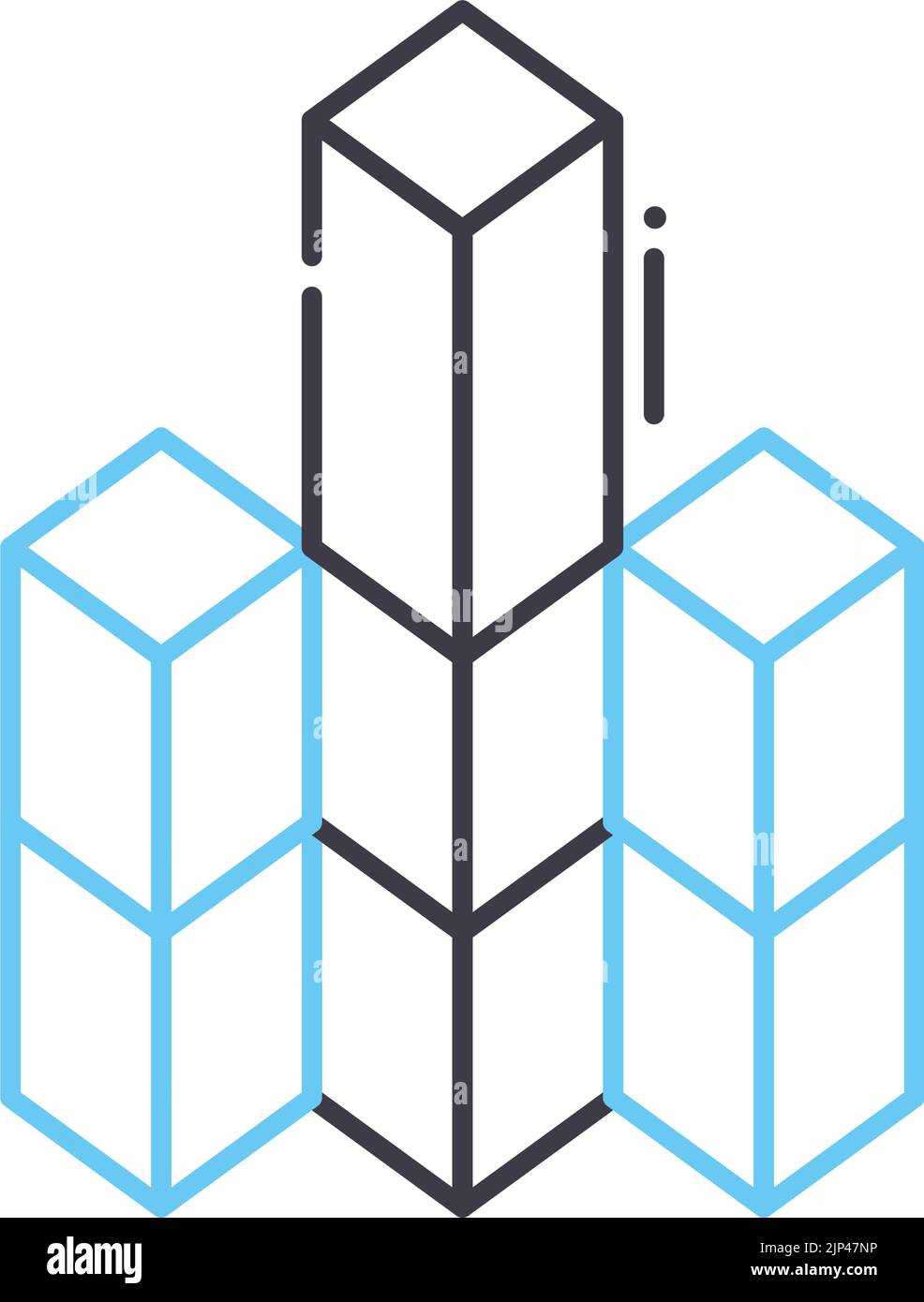 build line icon, outline symbol, vector illustration, concept sign ...