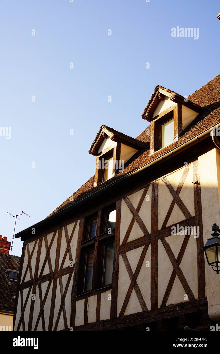 Quaint old French house in Beaune, France Stock Photo - Alamy