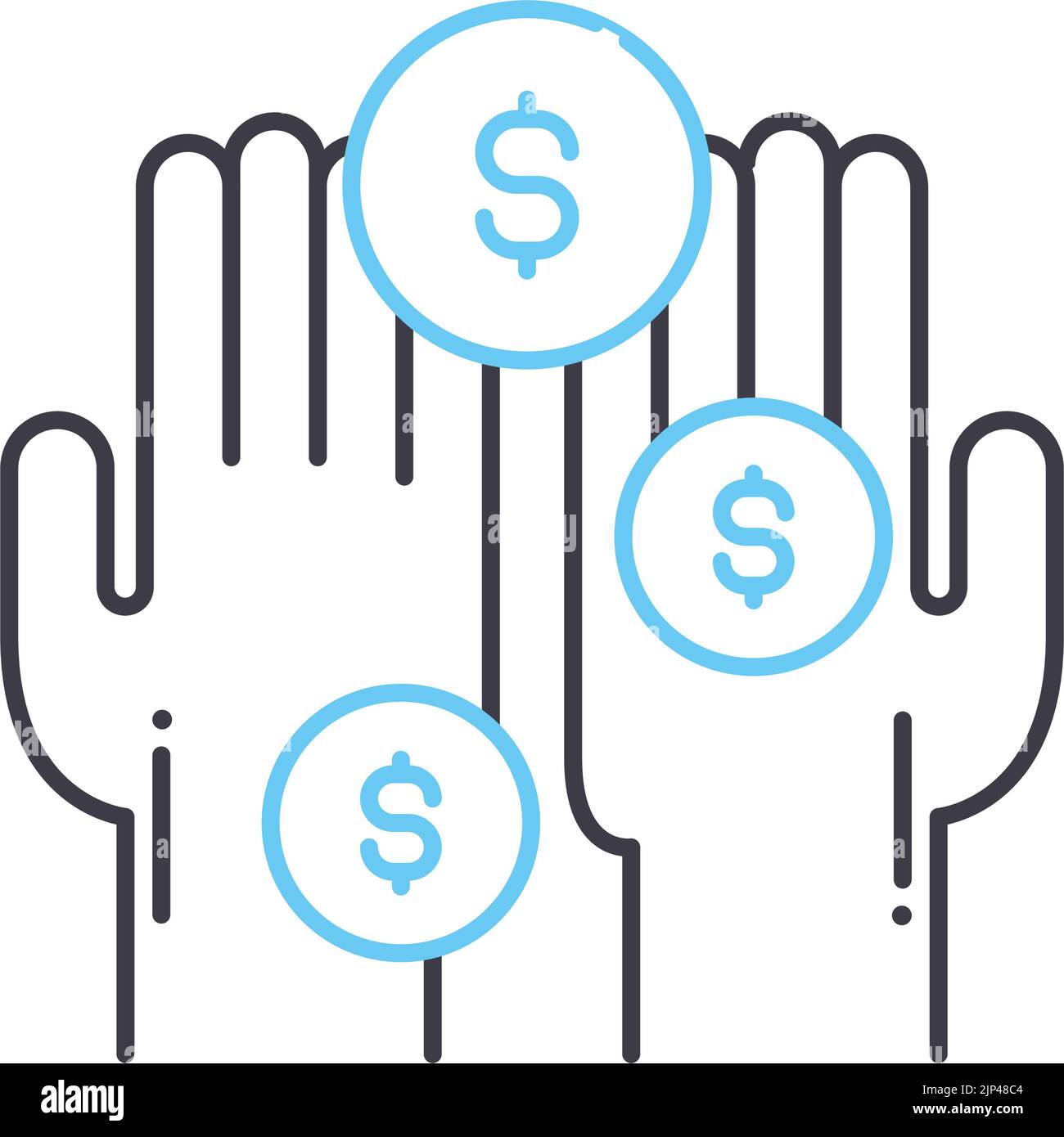 Assets line icon outline Cut Out Stock Images & Pictures - Alamy