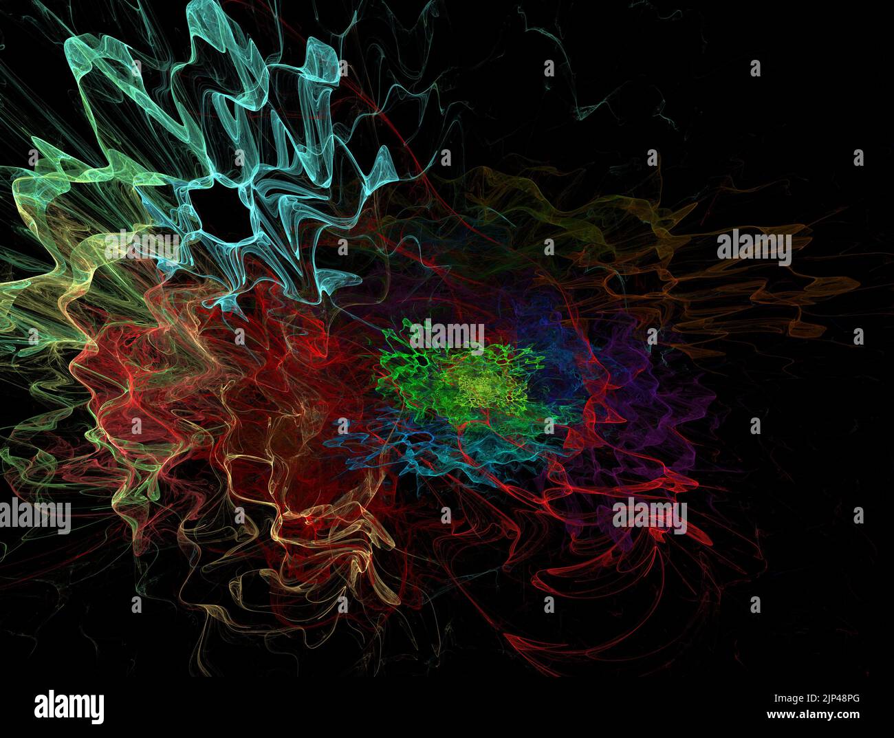 Imaginatory lush fractal texture image abstract background Stock Photo ...