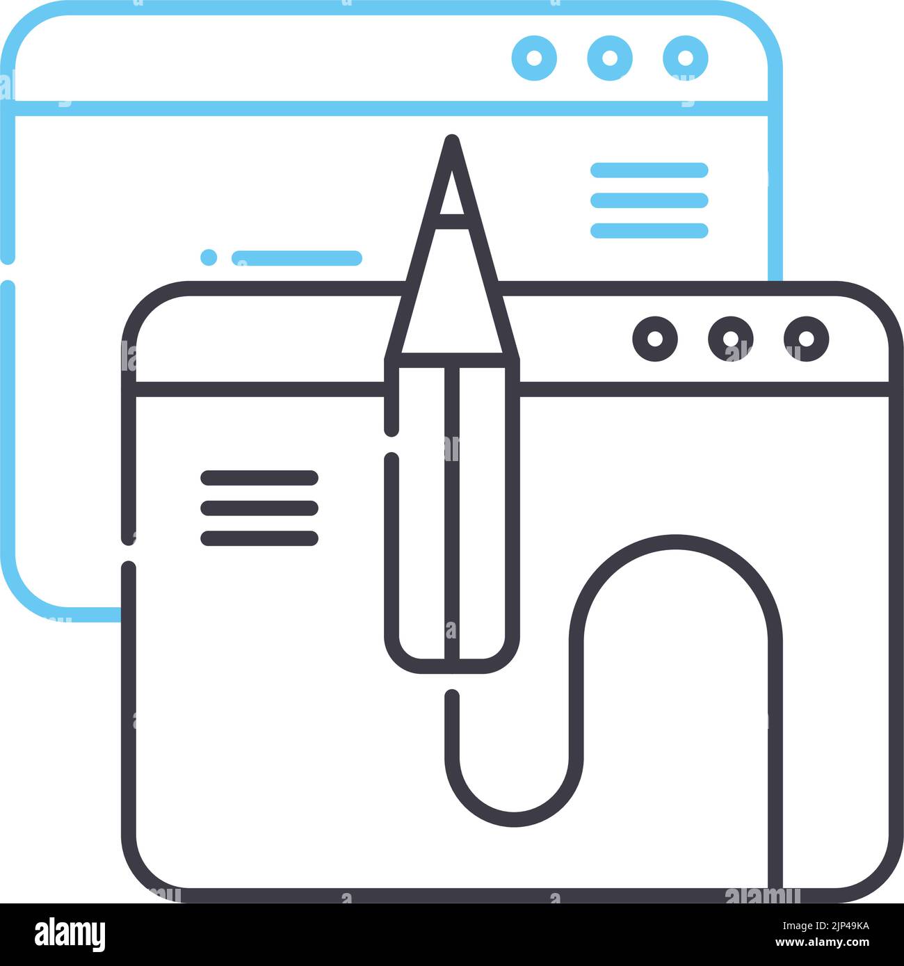 article line icon, outline symbol, vector illustration, concept sign ...