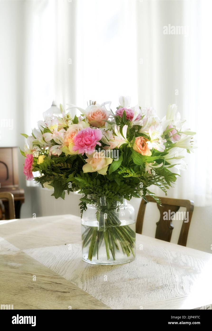 Beautiful bouquet of flowers. Bouquet with different kind of flower ...