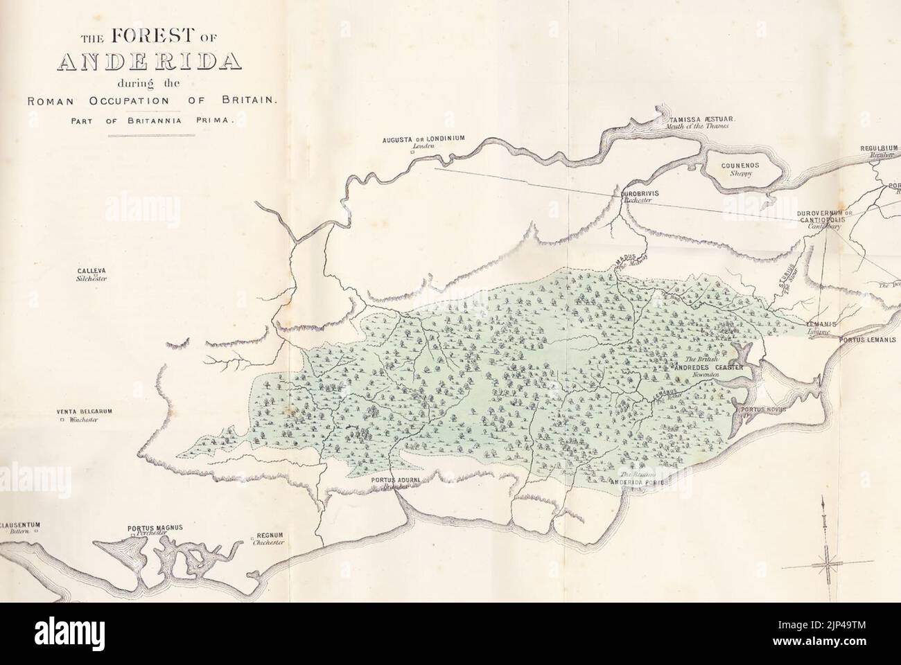 The Forest of Anderida during the Roman Occupation of Britain (cropped ...