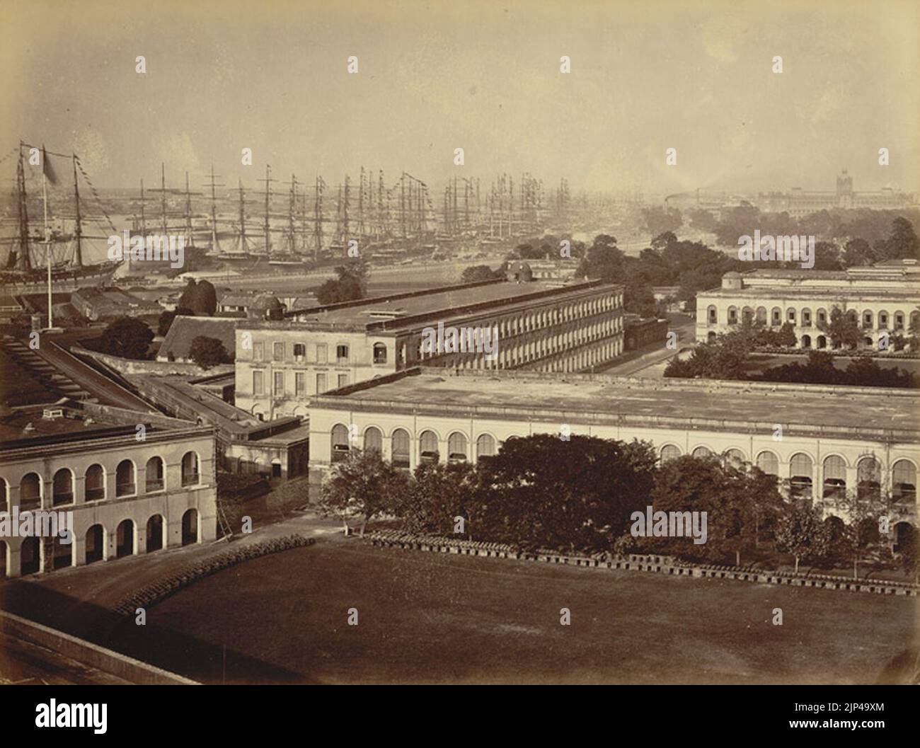 The Fort and the Hooghly River in Calcutta (c. 1885 Stock Photo - Alamy