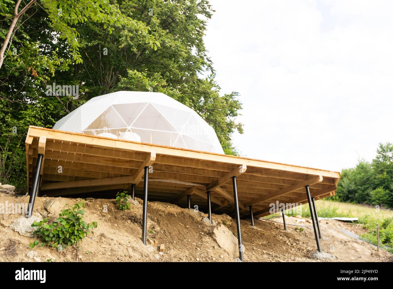 Plastic geodesic dome tent hi-res stock photography and images - Alamy