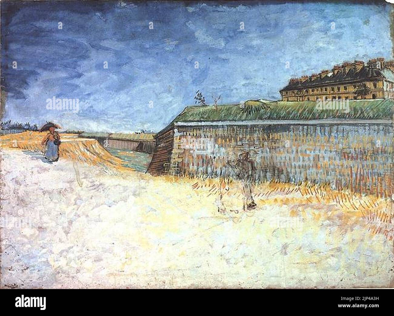 The Fortifications of Paris with Houses or The Ramparts of Paris f 1403 ...