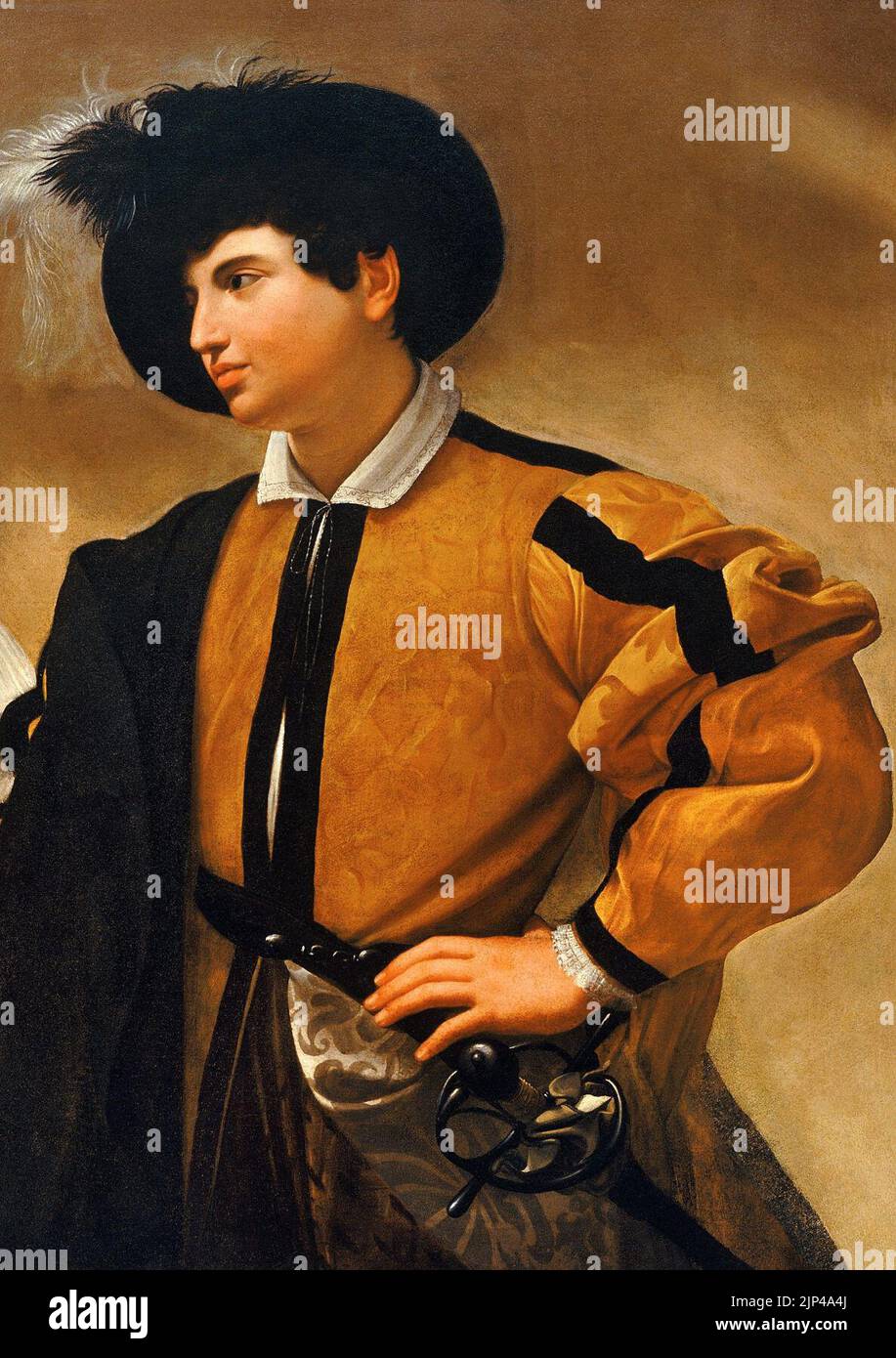 The Fortune Teller-Caravaggio (Rome) (cropped Stock Photo - Alamy