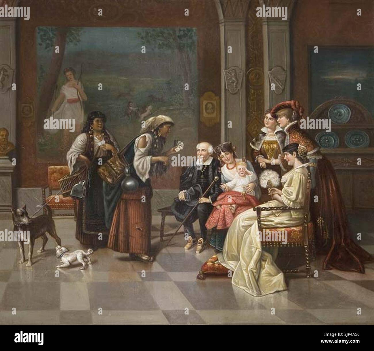 The fortune tellers (unknown date) - Circle of Carl Johann Spielter ...