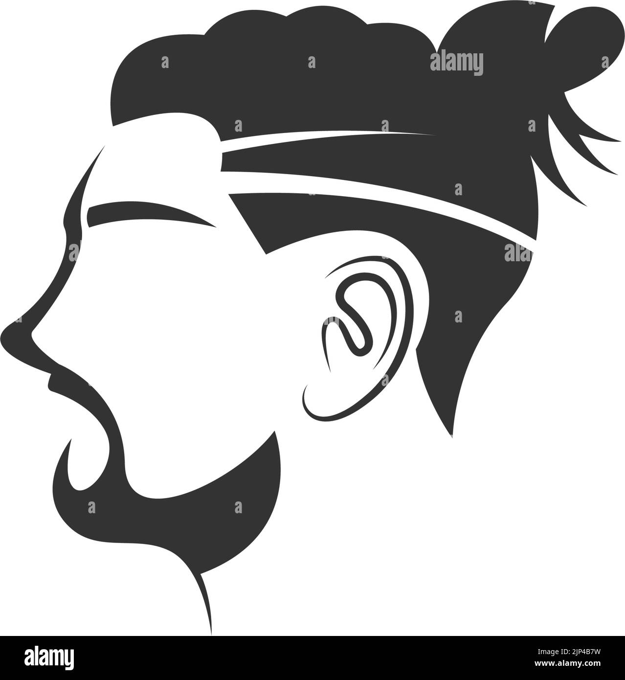 Men's hairstyle icon design illustration template Stock Vector Image ...