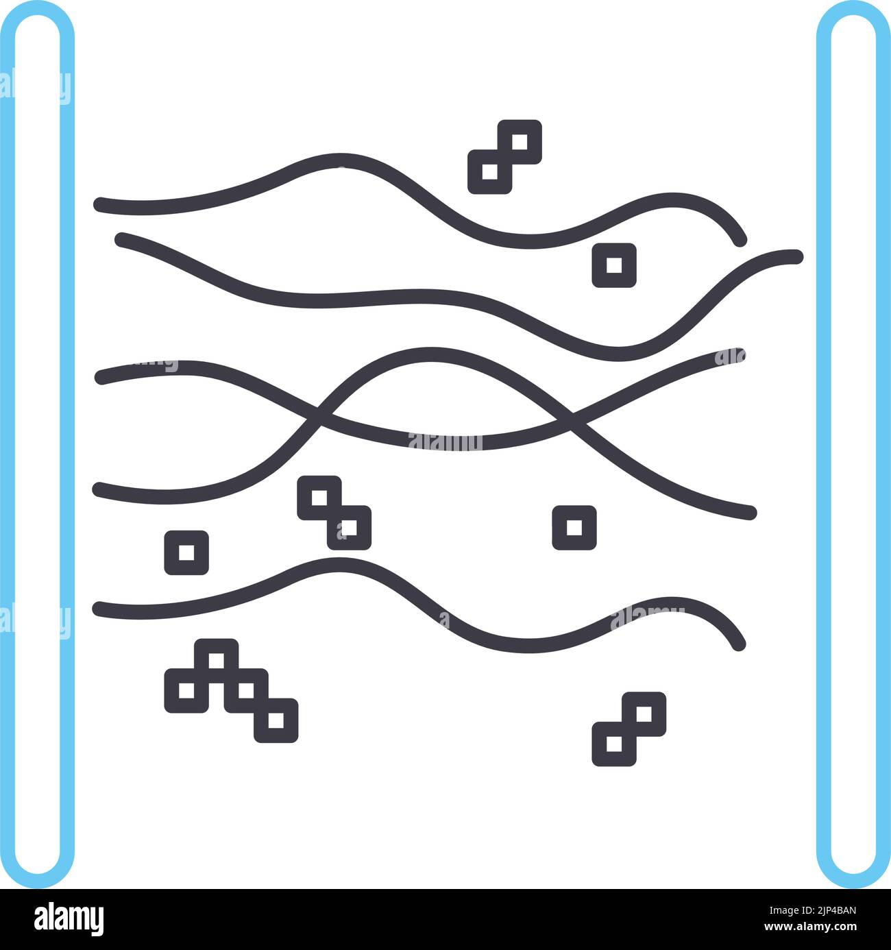 black hole line icon, outline symbol, vector illustration, concept sign ...