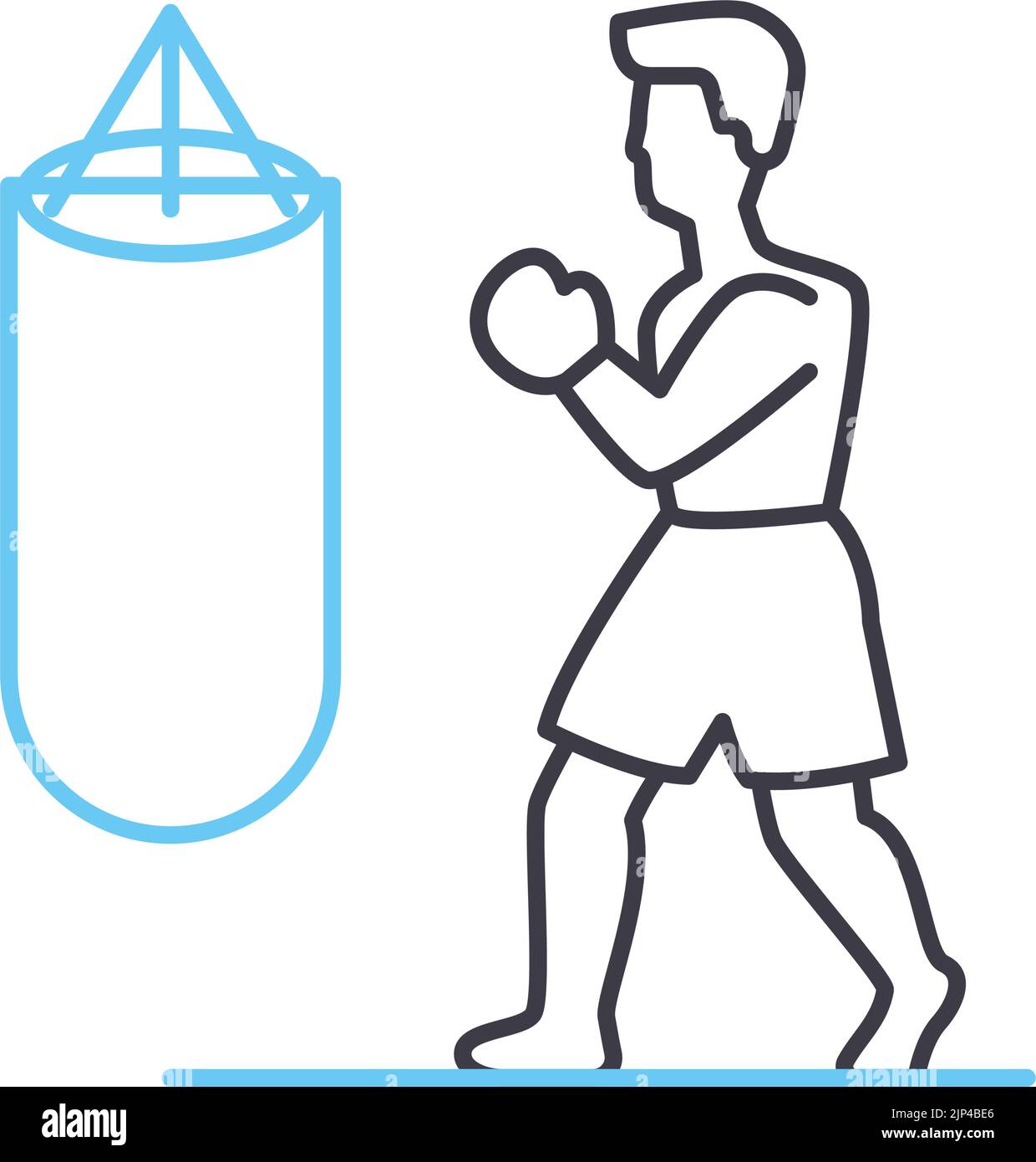 Boxing symbol Stock Vector Images - Alamy