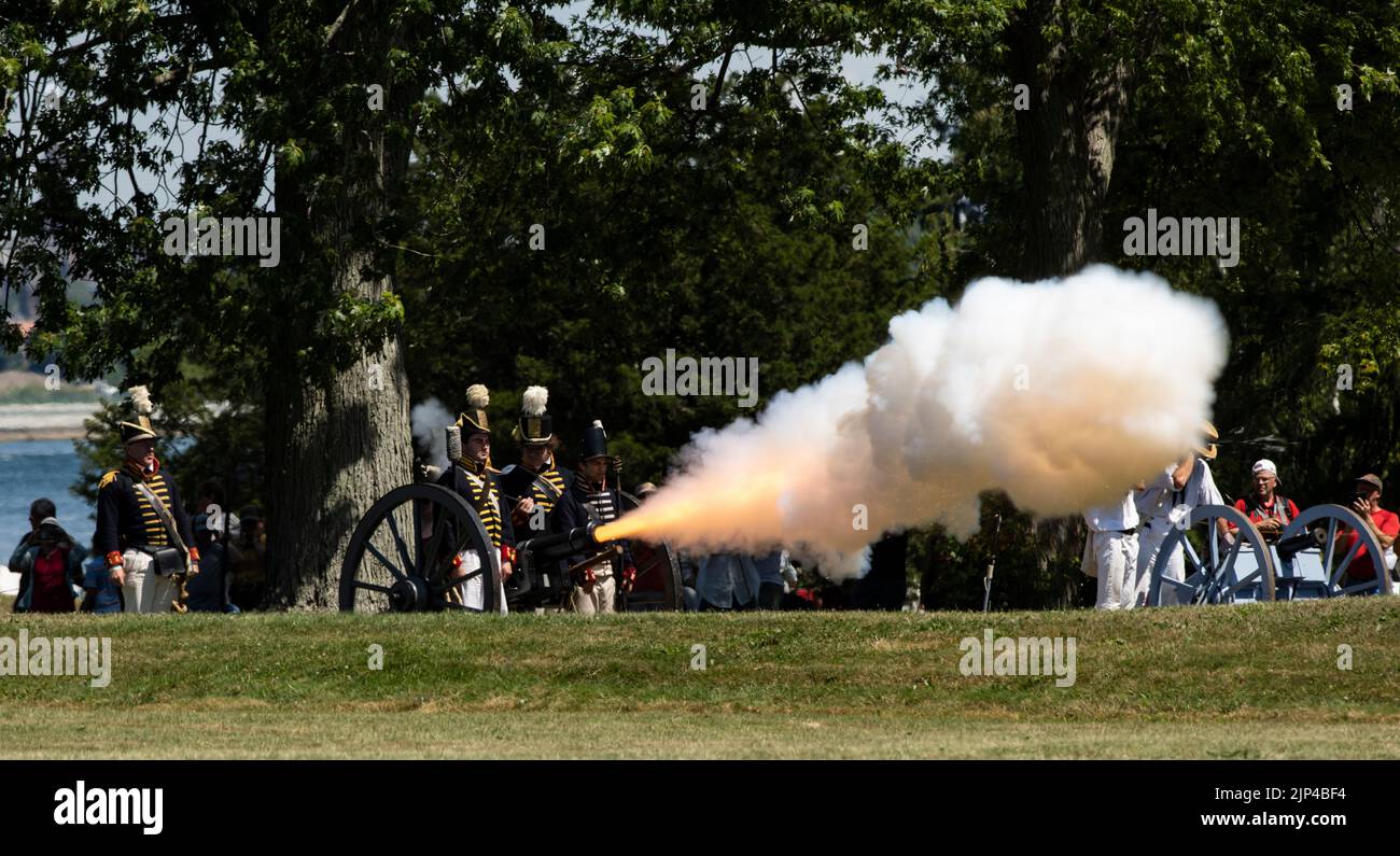 FORT ERIE, ONTARIO, CANADA – August 6, 2022 – American artillery opens ...