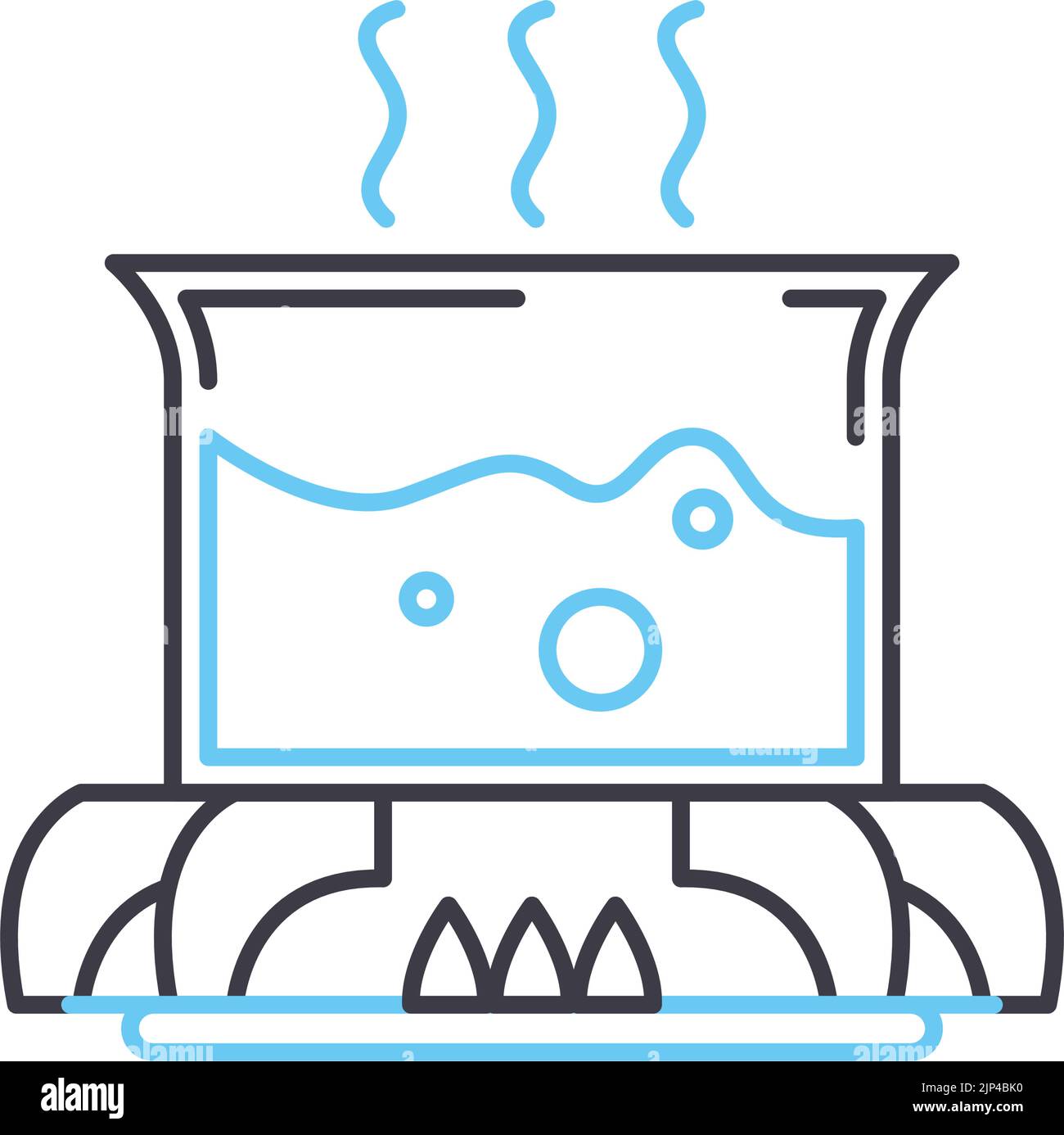 Water boiling spoon Stock Vector Images - Alamy