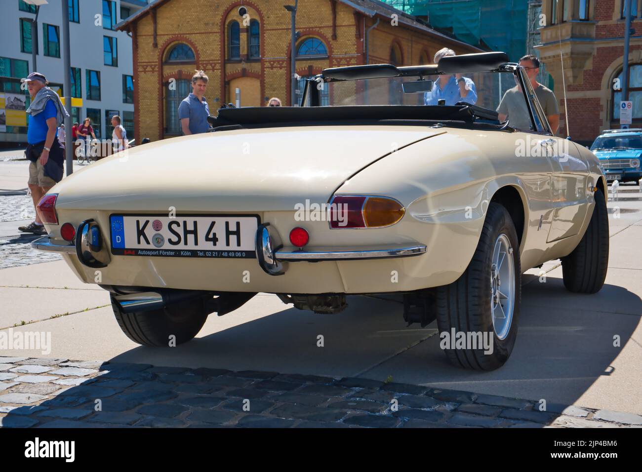 Alfa Romeo Spider convertible from the sixties at the oldtimer ...