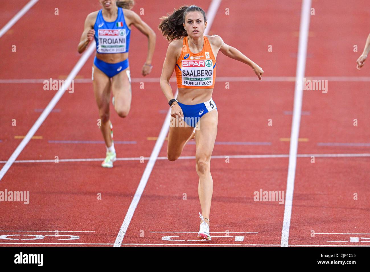 MUNCHEN, GERMANY - AUGUST 15: Eveline Saalberg of Netherlands competing ...