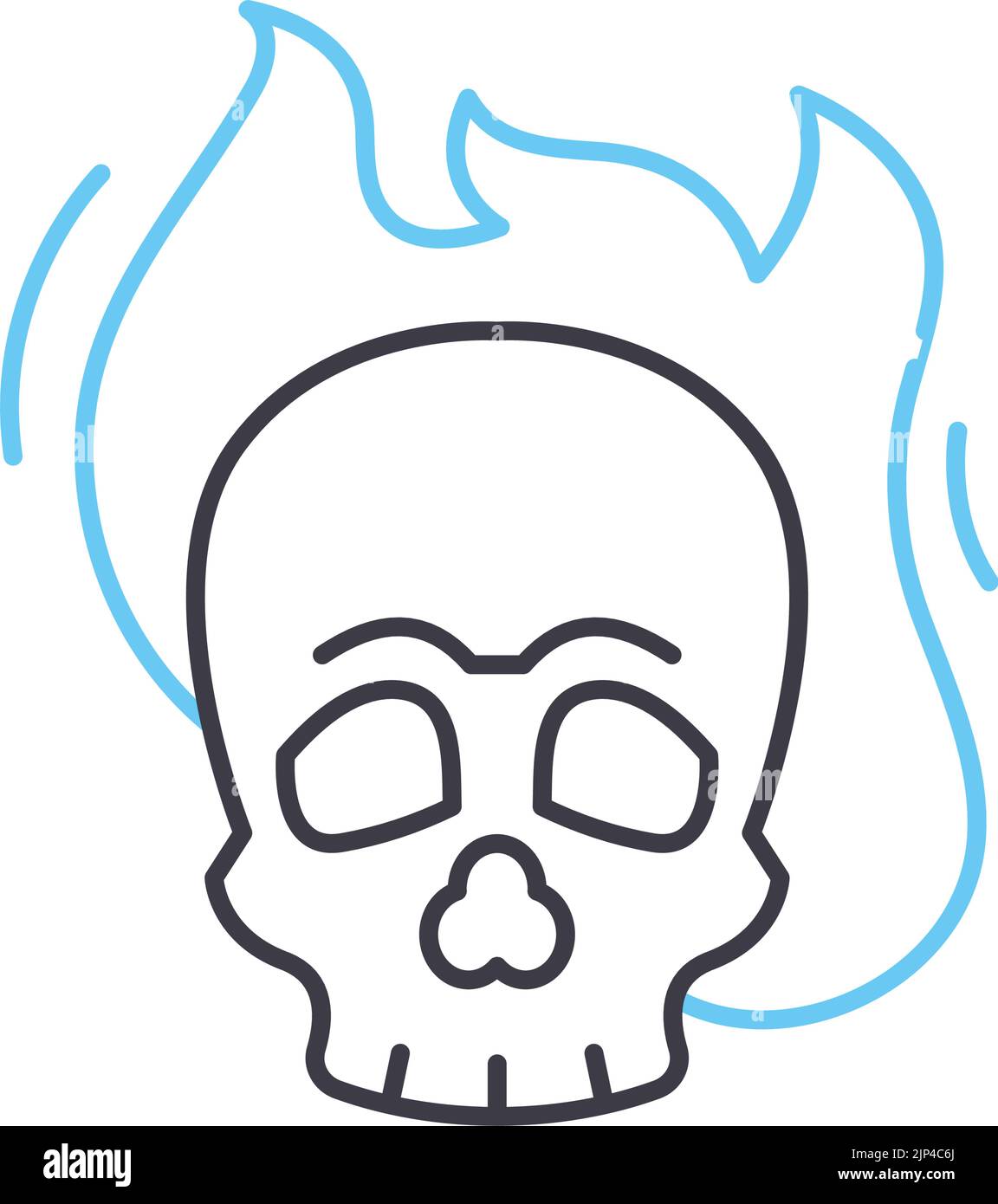 bone line icon, outline symbol, vector illustration, concept sign Stock ...