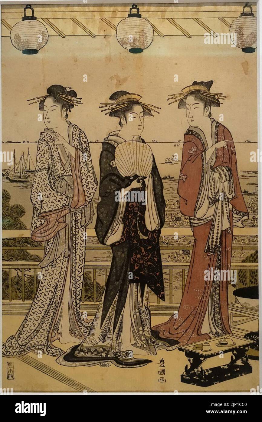 The Four Seasons in the South, by Utagawa Toyokuni, Japan, Edo period ...