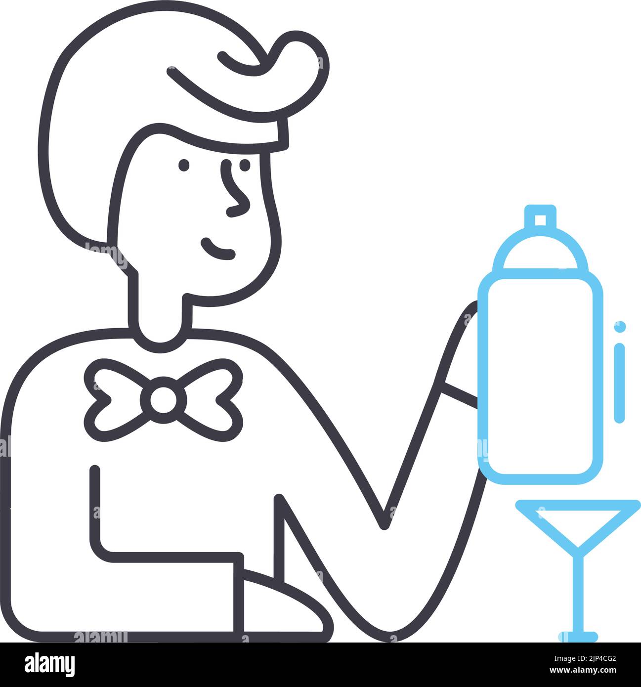 Pub barman Stock Vector Images - Alamy