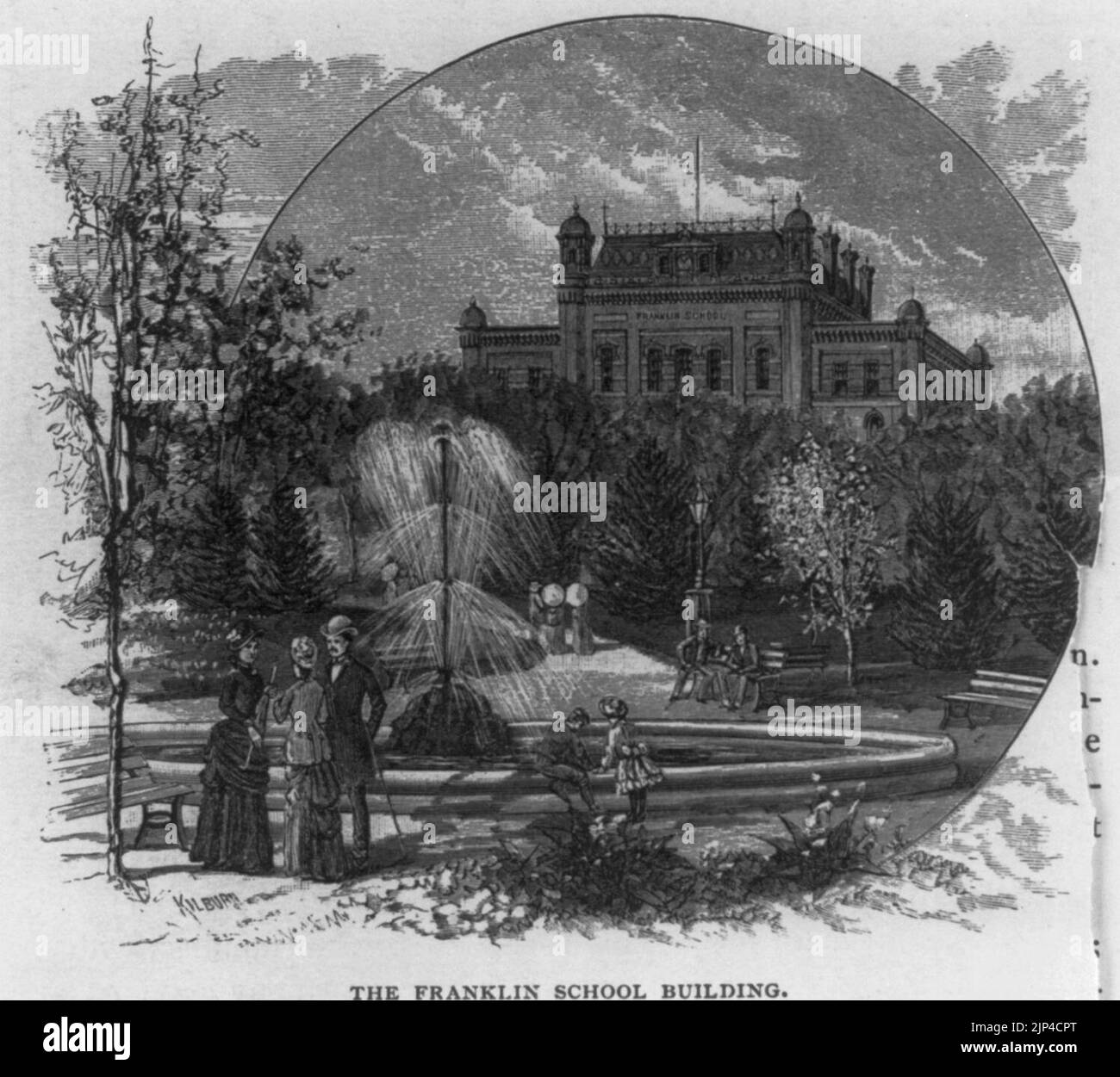 The Franklin School Building Stock Photo - Alamy