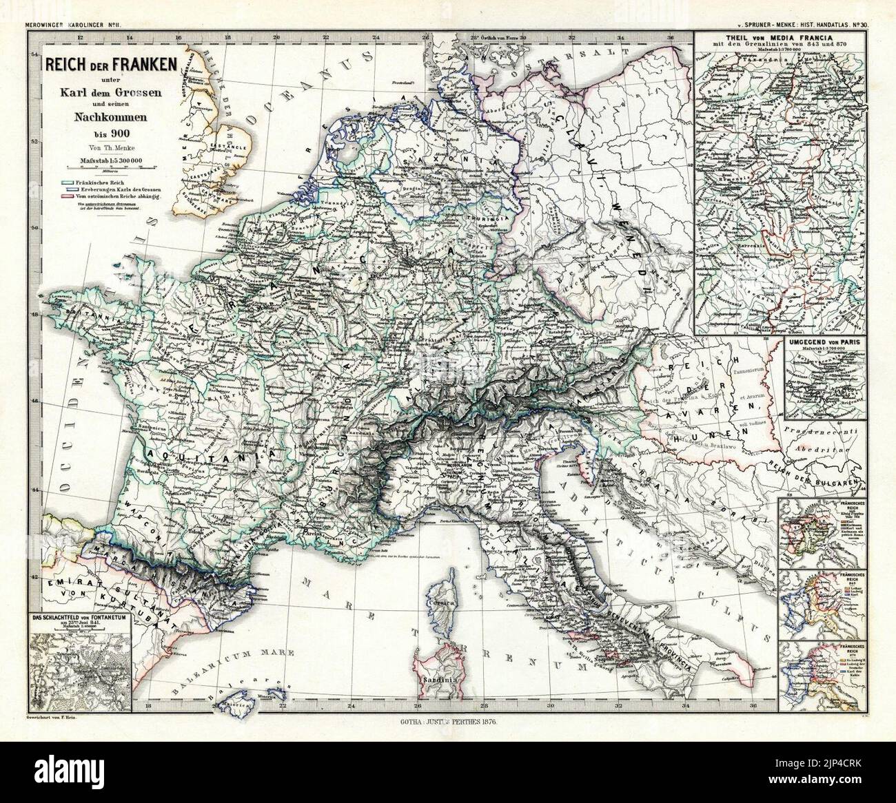 The Frankish kingdom under Charlemagne and his descendants, to 900 ...